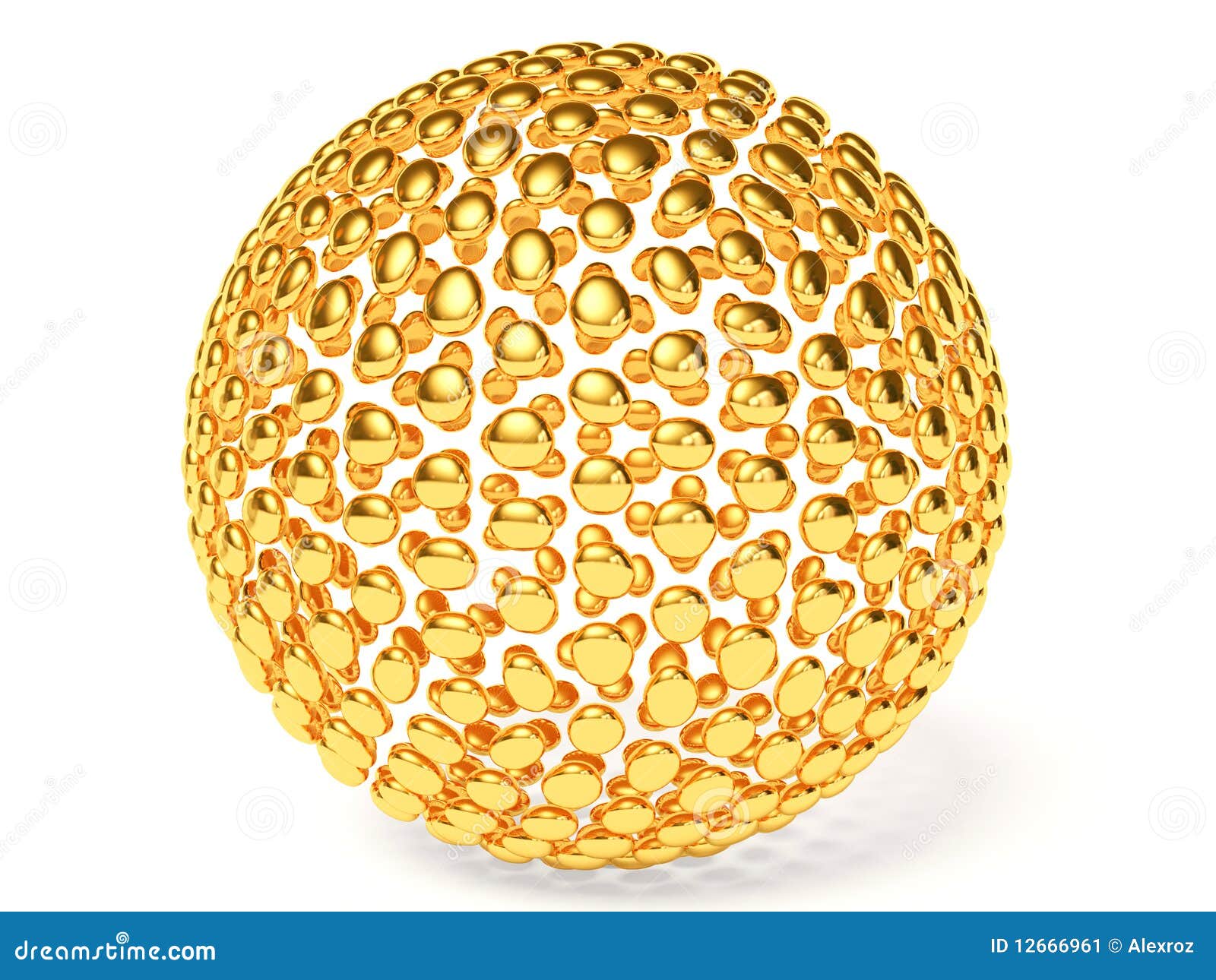 3d Sphere With Texture. Ball Isolated On White Background. Vector ...