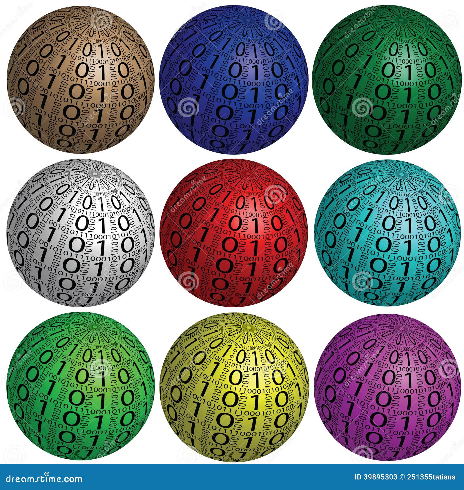 Sphere stock illustration. Illustration of number, neon - 39895303