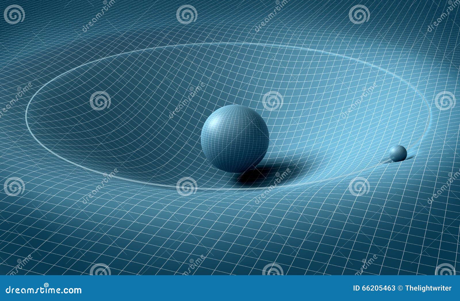 Sphere is Affecting Space / Time Around it Stock Image - Image of wave ...
