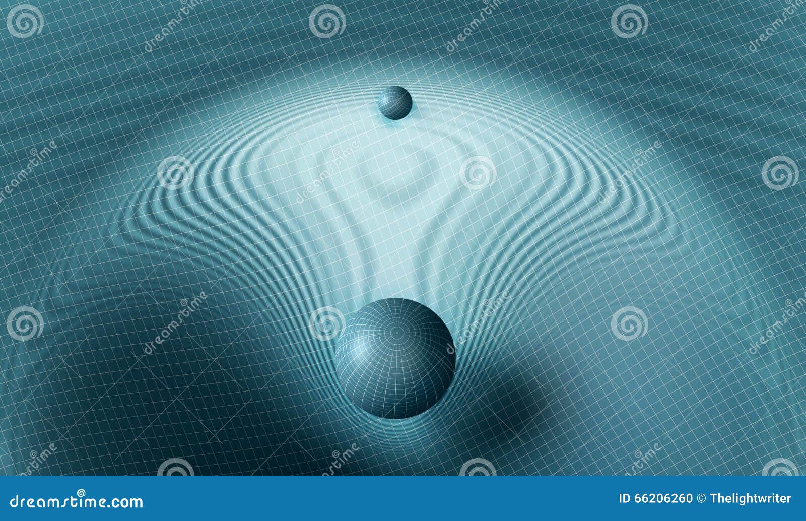 Sphere is Affecting Space / Time Around it Stock Photo - Image of ...