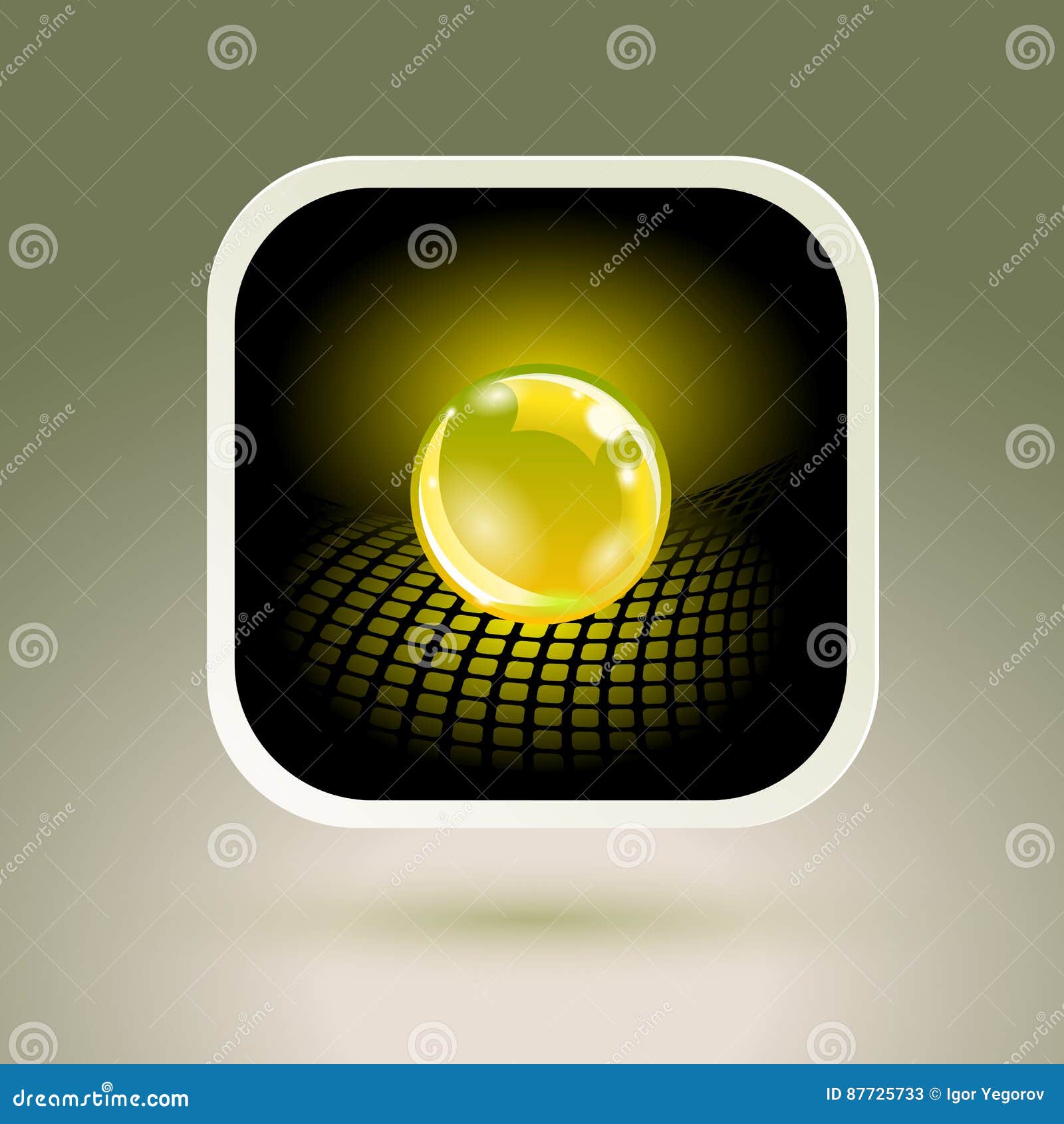 Sphere App Icon. Conceptual Hi-Tech Design. Stock Vector - Illustration ...