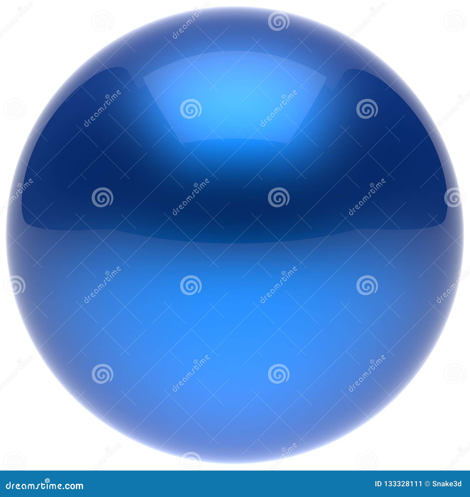 Sphere Ball Button Circle Round Basic Solid Bubble Figure Blue Stock ...