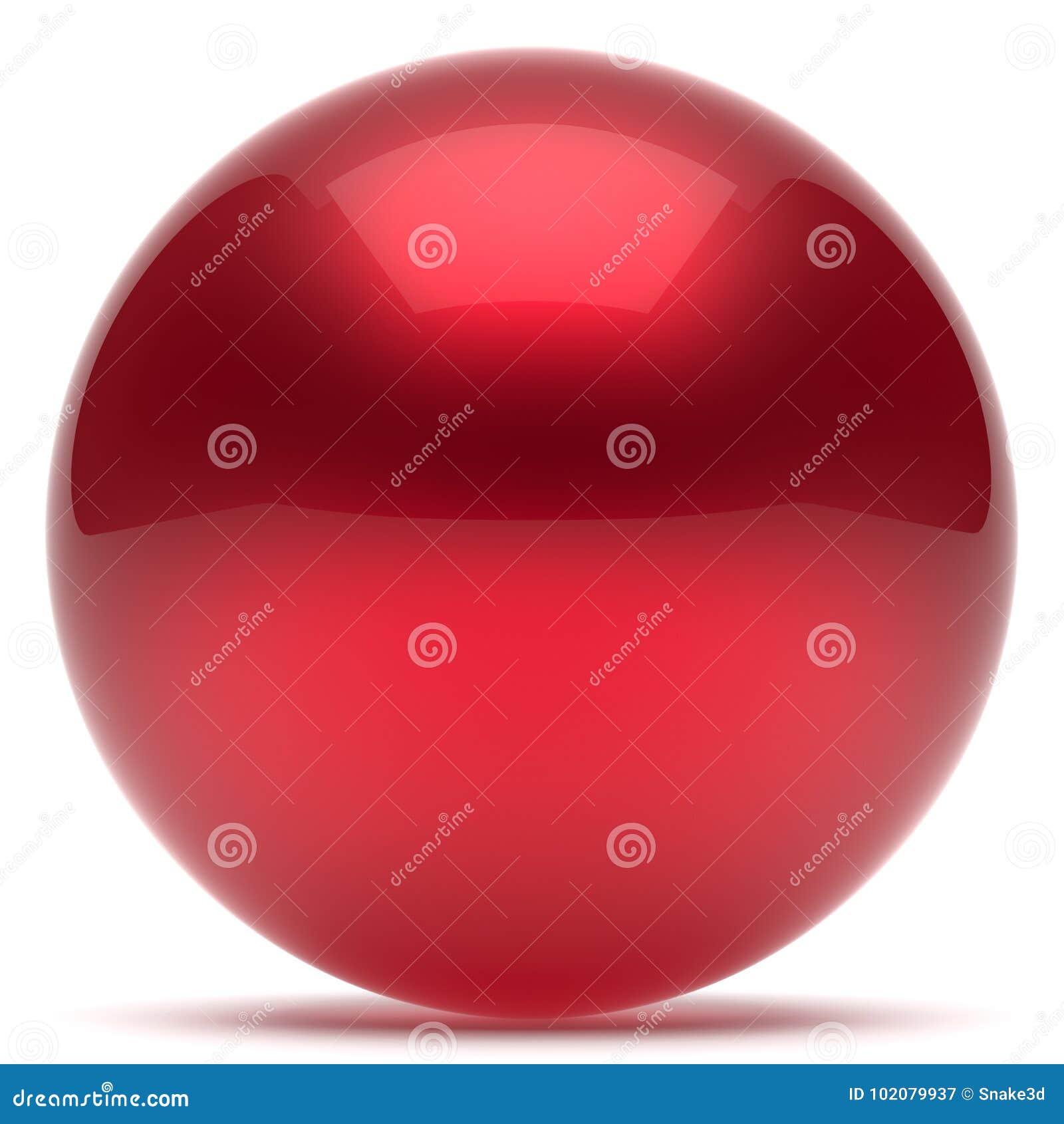 Sphere Ball Geometric Shape Button Round Basic Circle Red Blank Stock ...