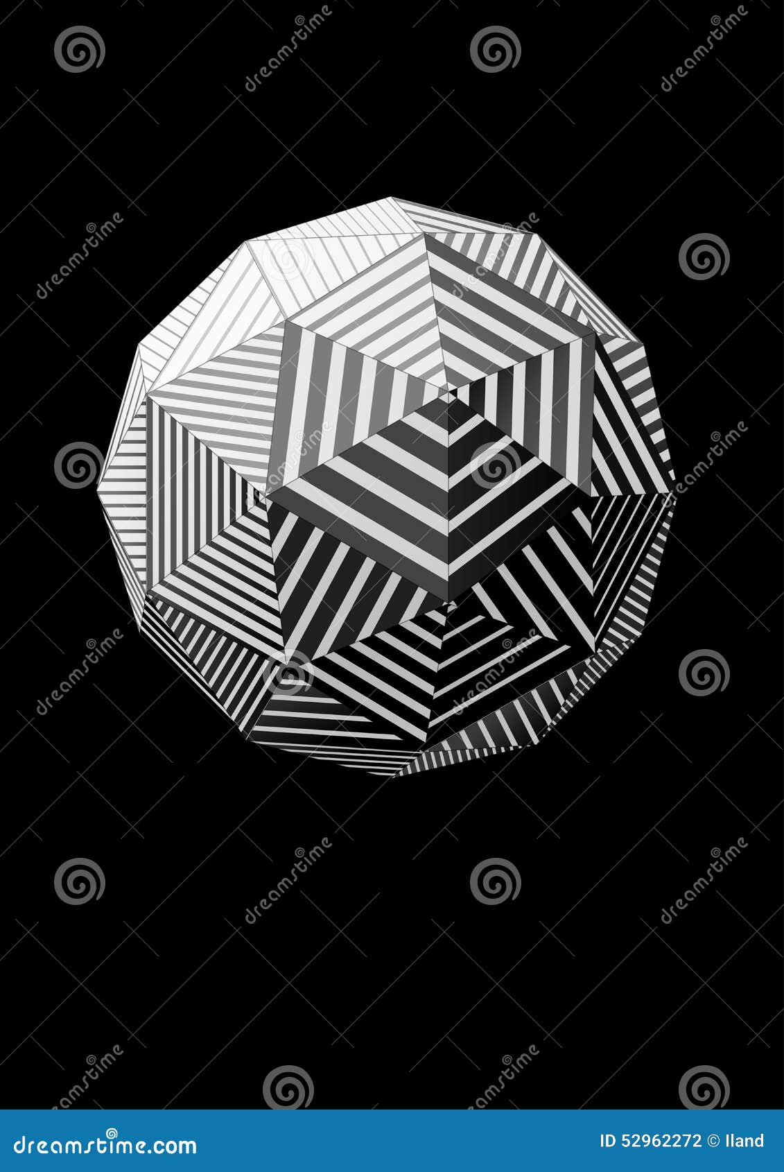Sphere, Faces, Edges, Vertices Geometric Figures Set Isolated On A ...