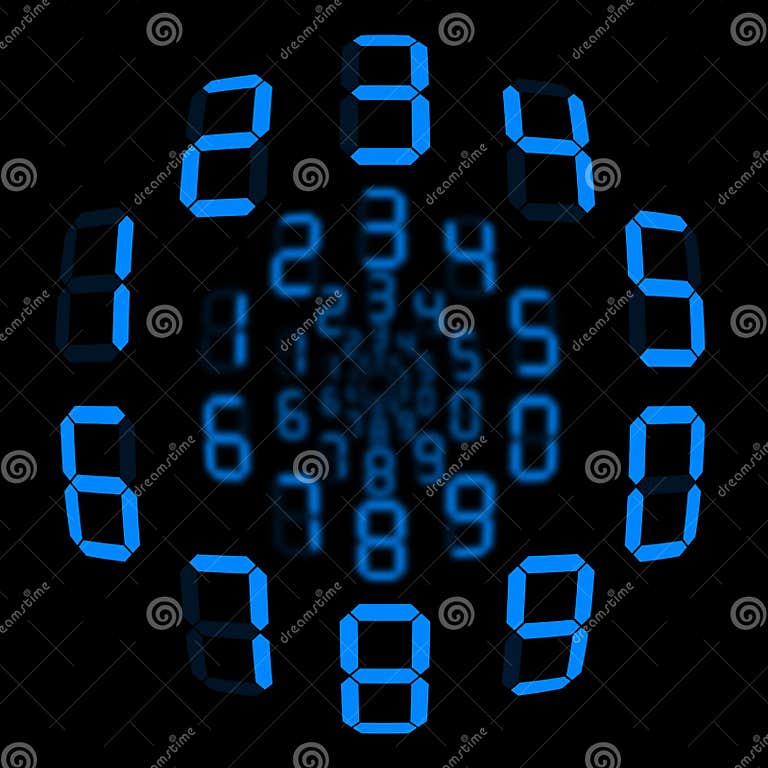 Sphere of blue digits stock illustration. Illustration of speed - 241303029