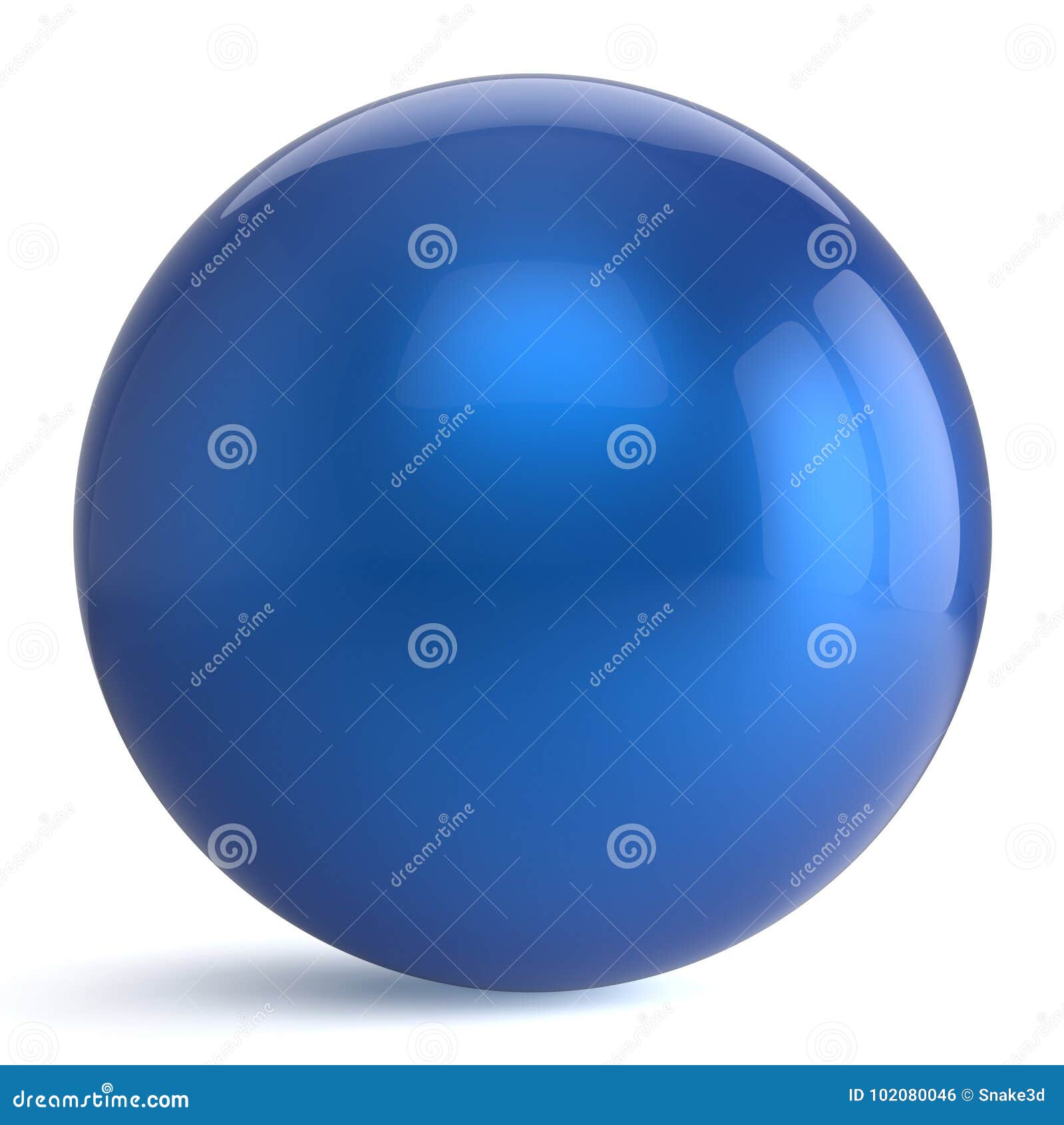Sphere Button Round Blue Ball Geometric Shape Basic Circle Stock ...