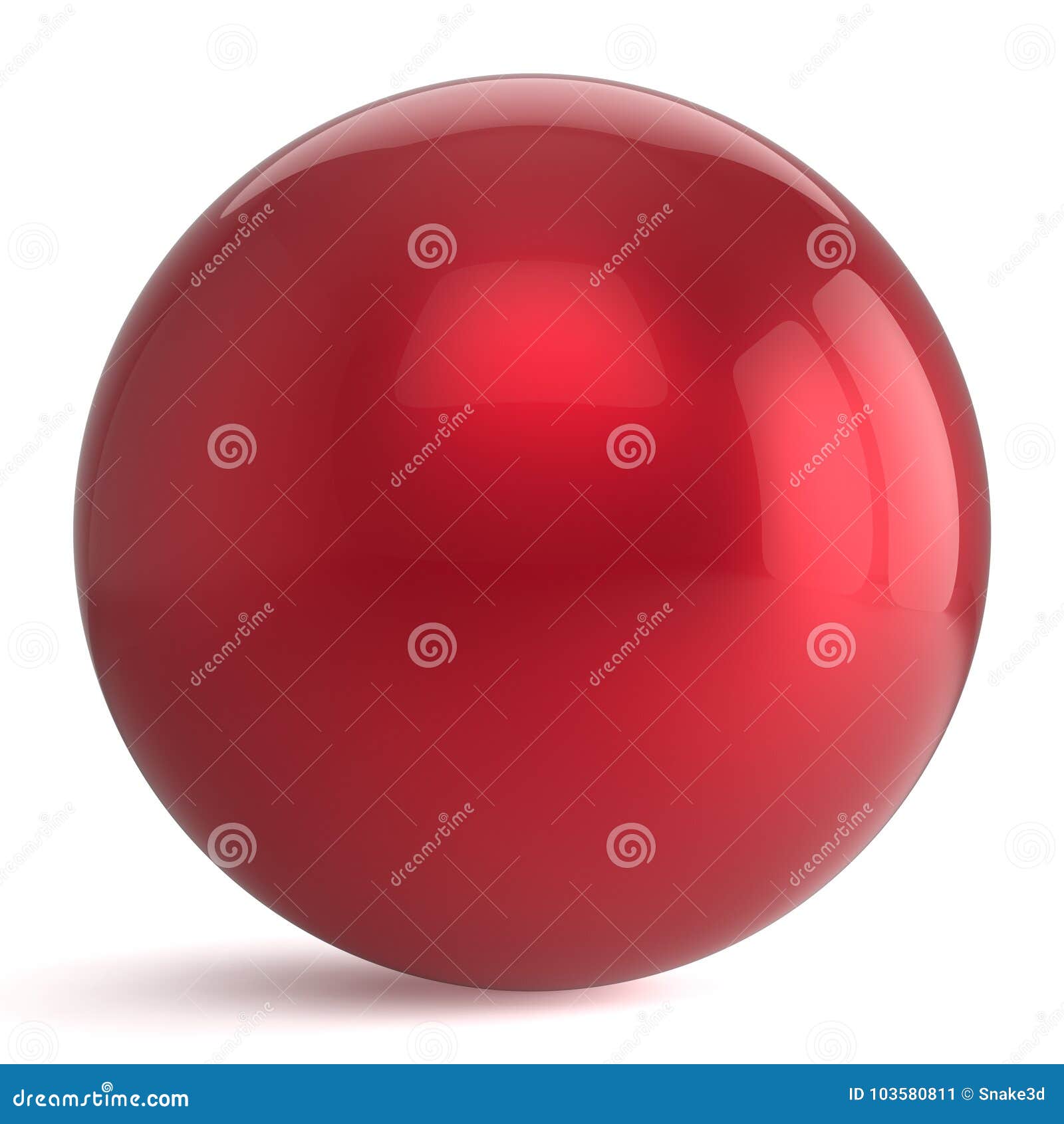 Sphere Button Round Red Ball Geometric Shape Basic Circle Stock ...
