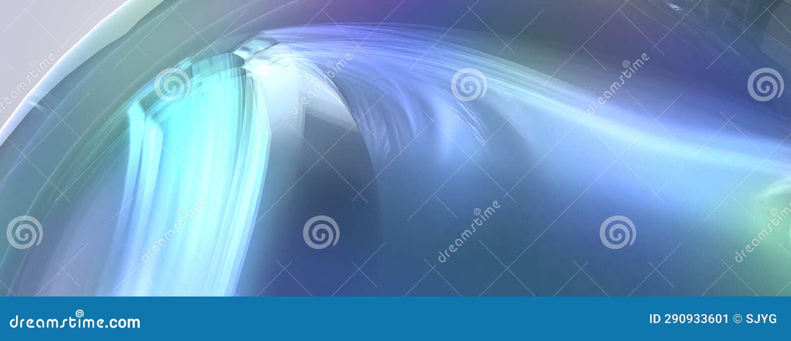 Sphere Cloudy Multiple Glass Beads Rainbow Dispersion Blue Gradient ...