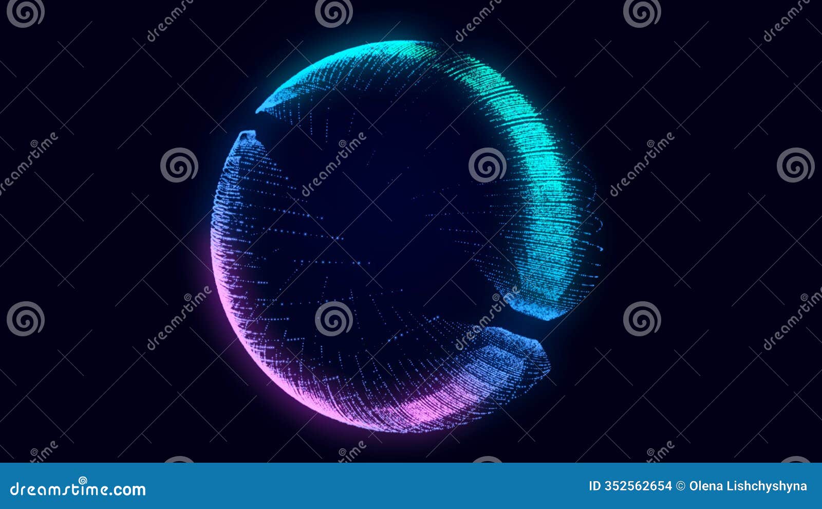Sphere with Connecting Points. Global Connection Technology. the ...