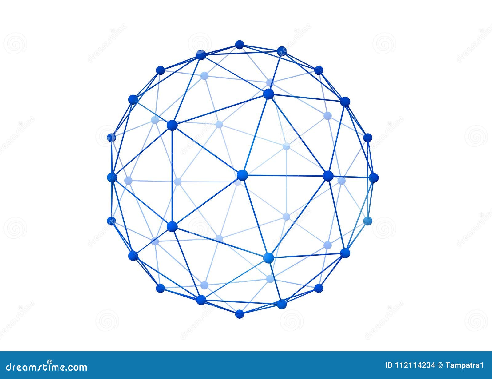 Sphere with Connection Lines for Technology Concept, Abstract Sh Stock ...