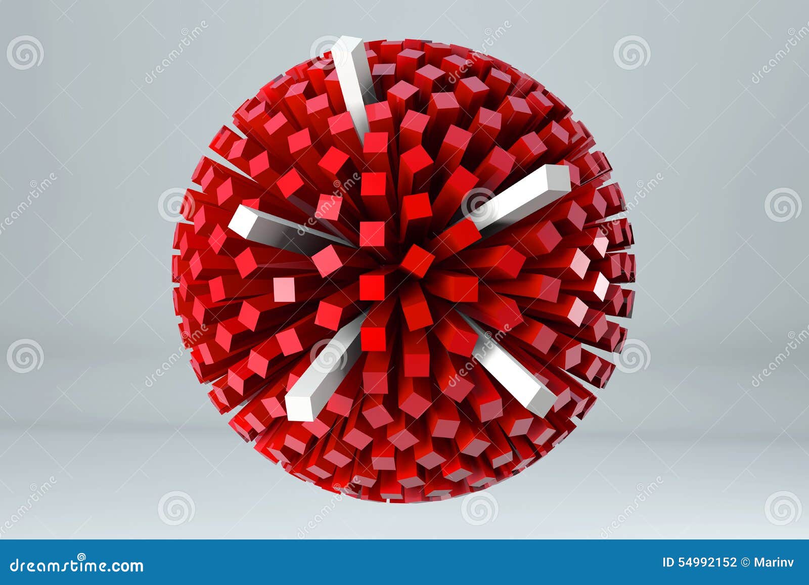 Sphere of Cubes 3D Render Image Stock Illustration - Illustration of ...