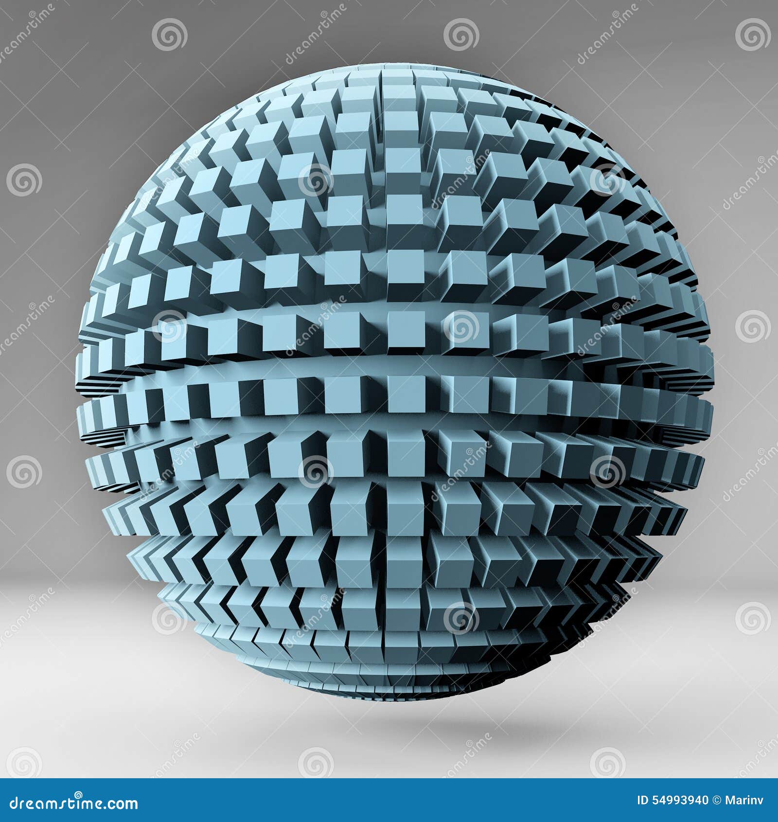Sphere of cubes stock illustration. Illustration of backdrop - 54993940