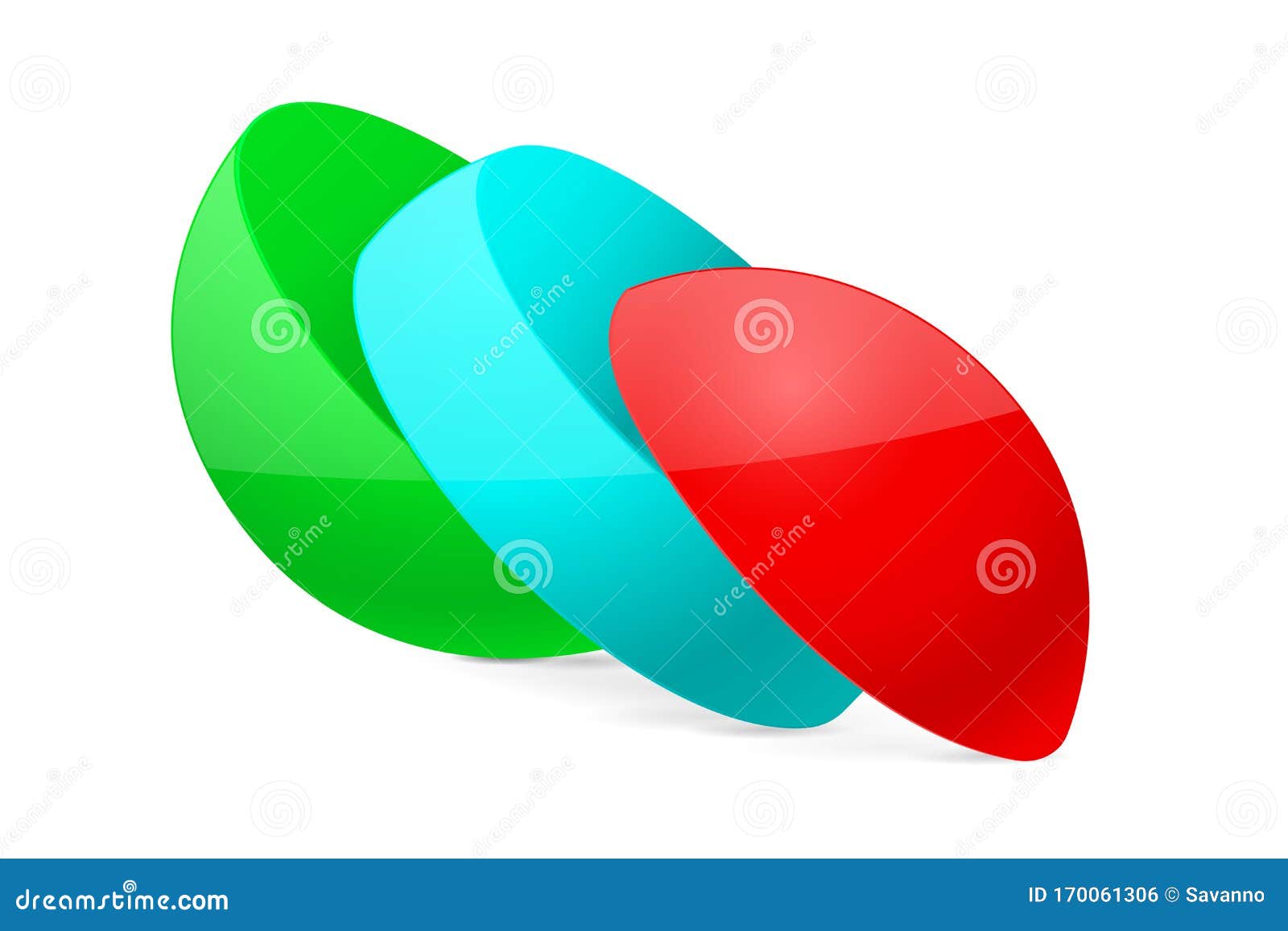 Sphere Cut in Colored Slices. Template Stock Vector - Illustration of ...