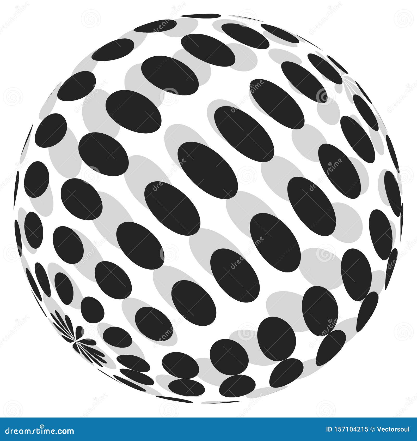 Sphere, 3d Circle Shape. Abstract Ball, Globe, Orb Design. Spherical ...