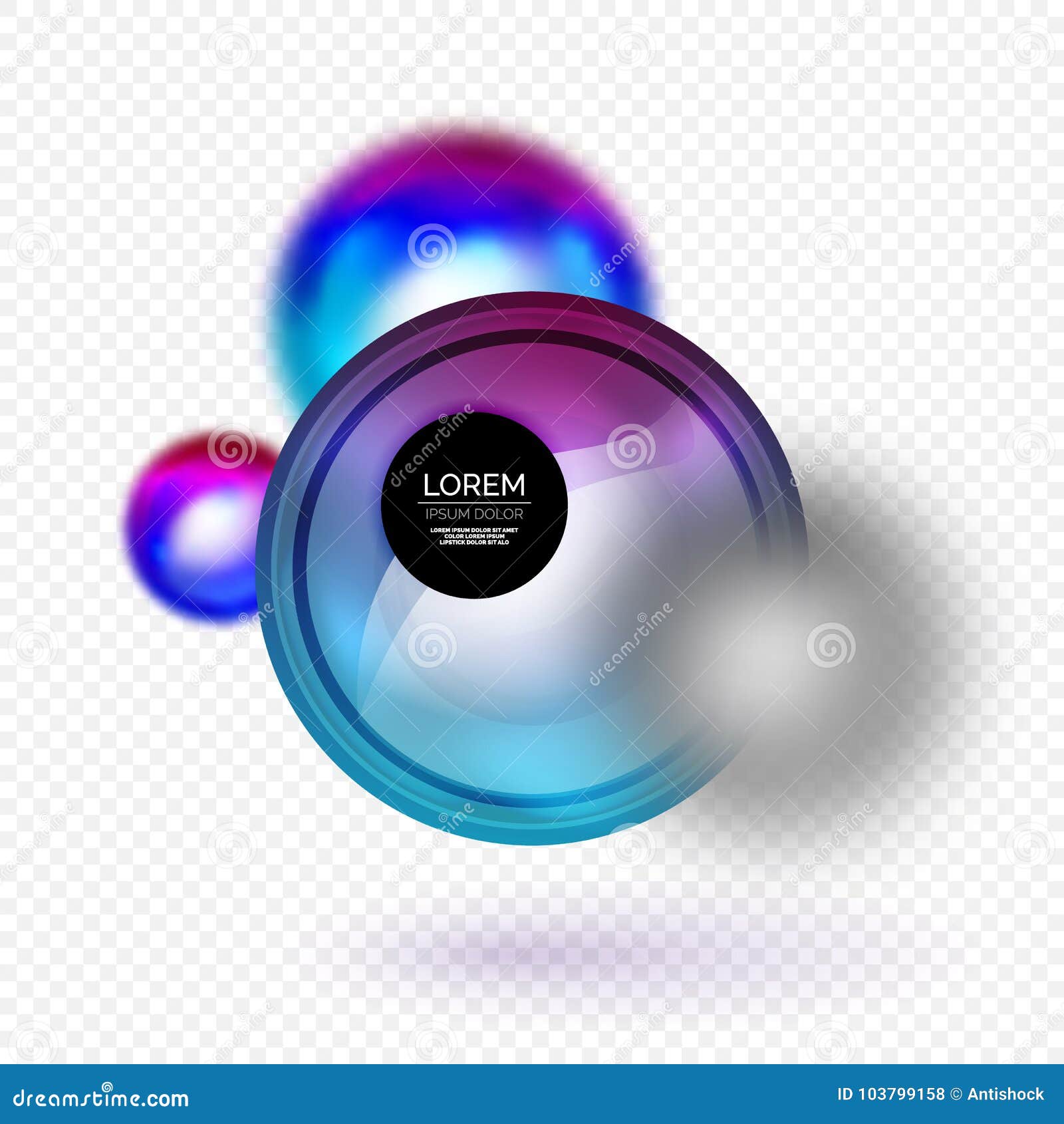 Sphere 3d vector banner stock vector. Illustration of cool - 103799158