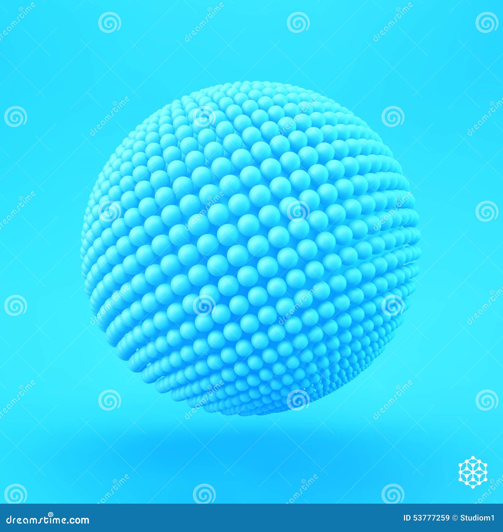 Sphere. 3d vector template stock vector. Illustration of nano - 53777259