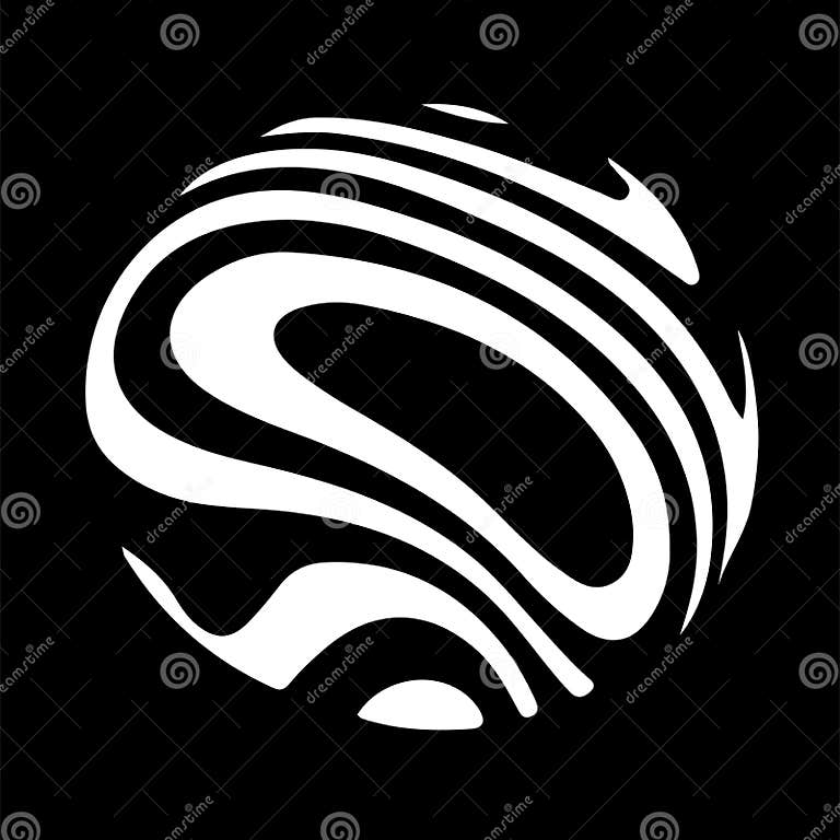 Sphere with Distorted Lines. Circle in a Distortion Effect. Optical ...