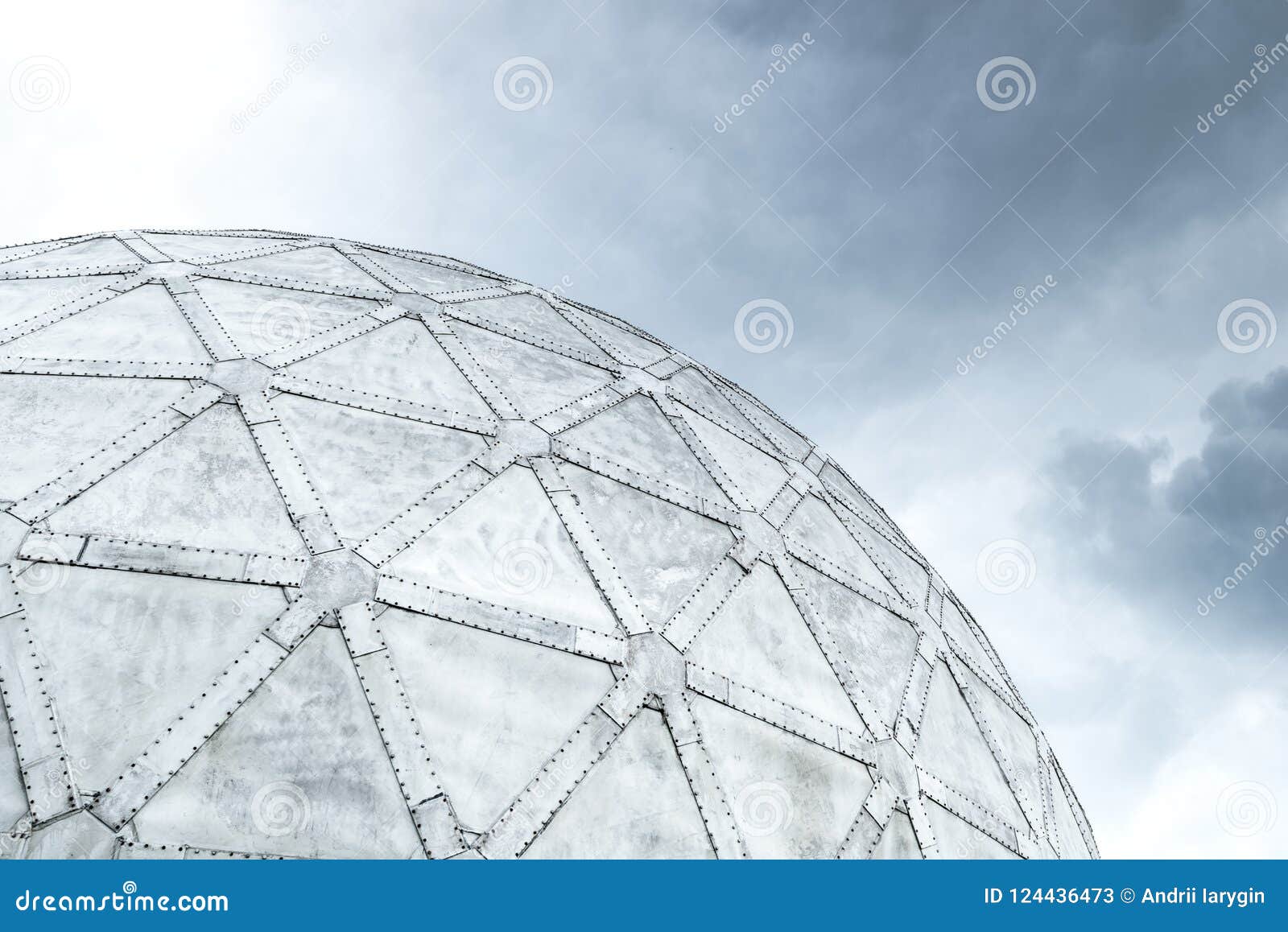 Geodesic Sphere Dome Architecture Construction Design Stock Image ...