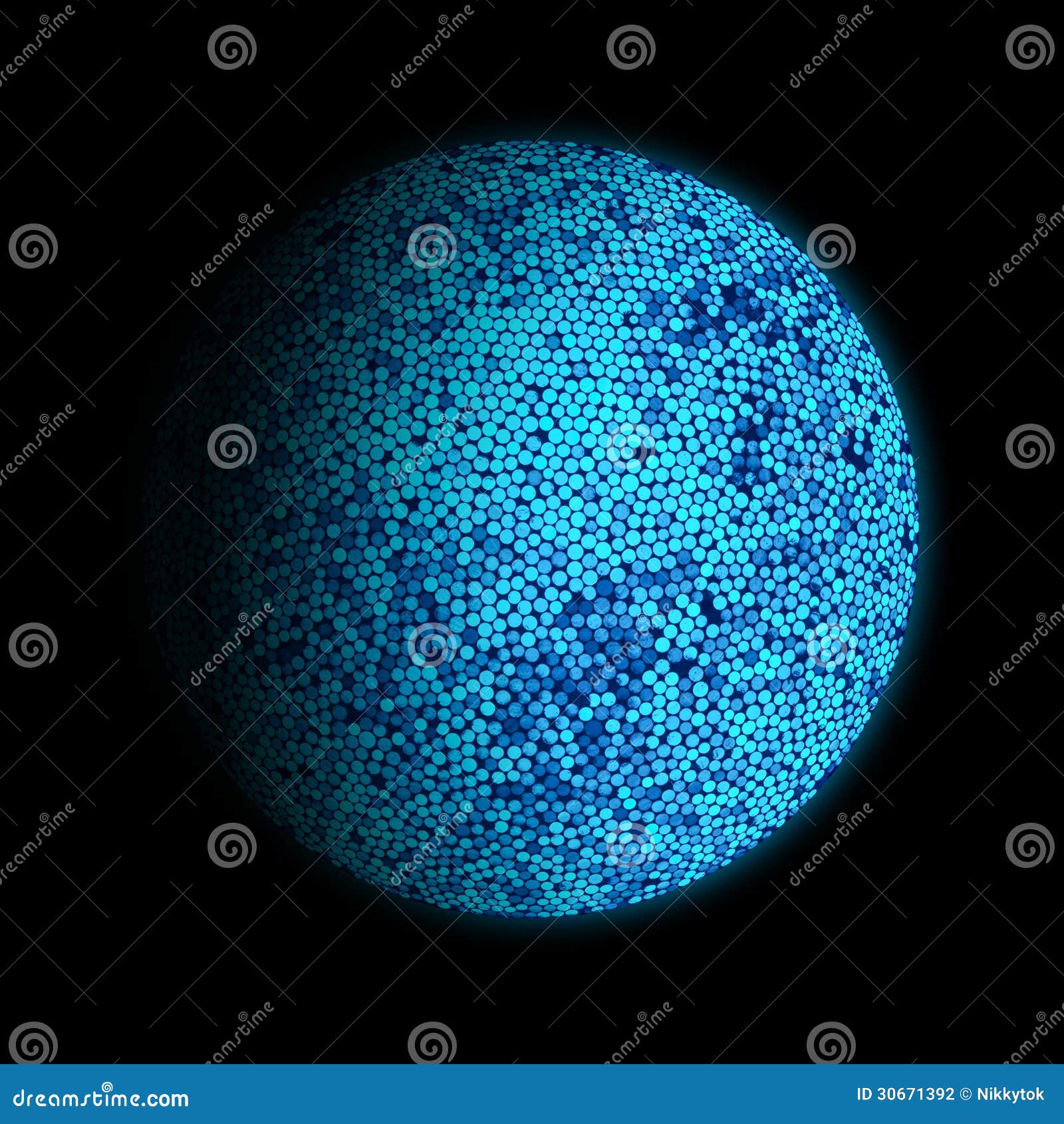 Sphere of Fiber Optics Cross-section Stock Photo - Image of abstract ...