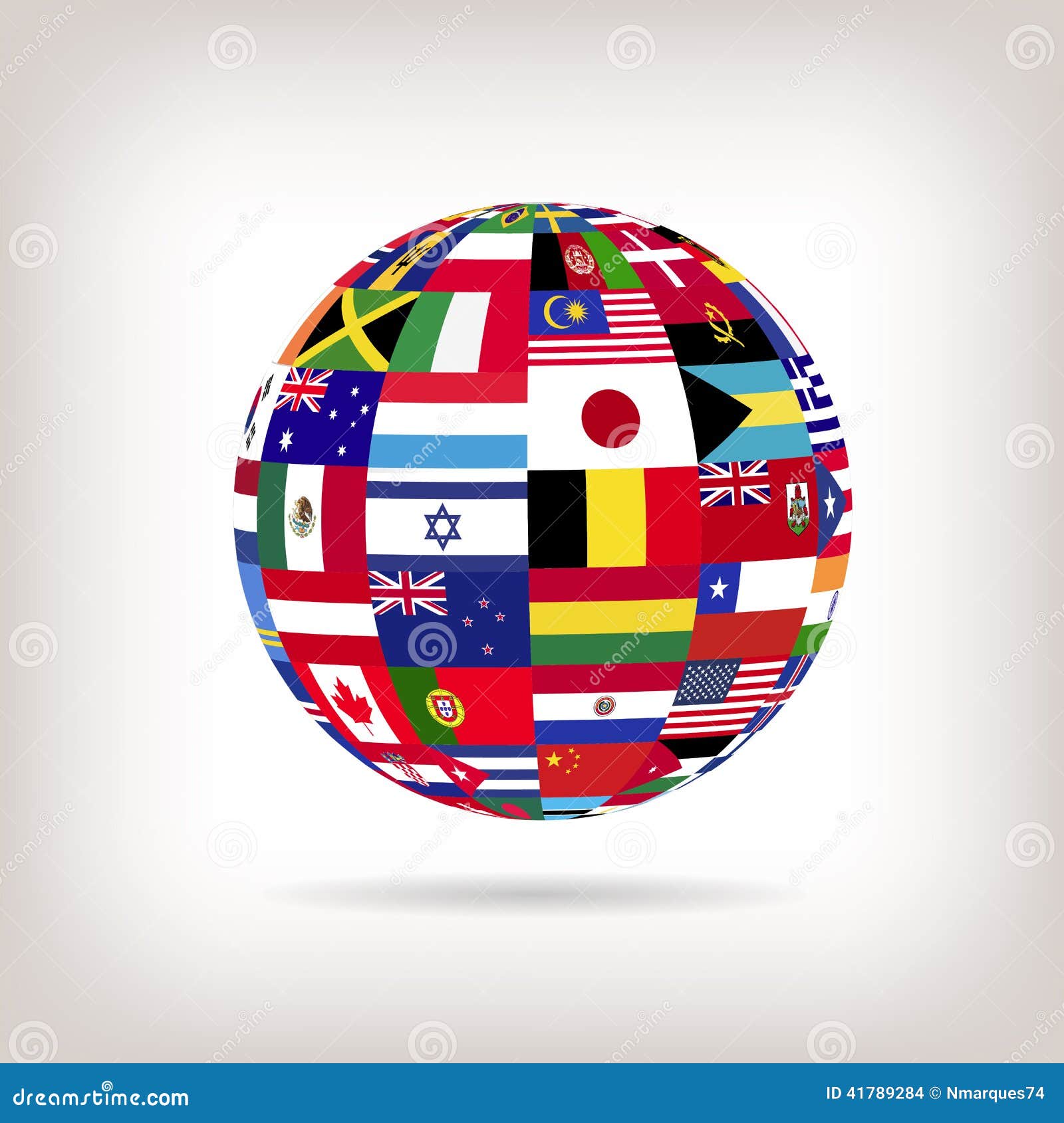 Sphere Flags stock vector. Illustration of borders, abstract - 41789284