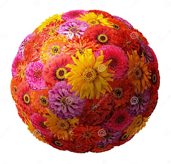 Sphere from flowers stock photo. Image of background - 18113190