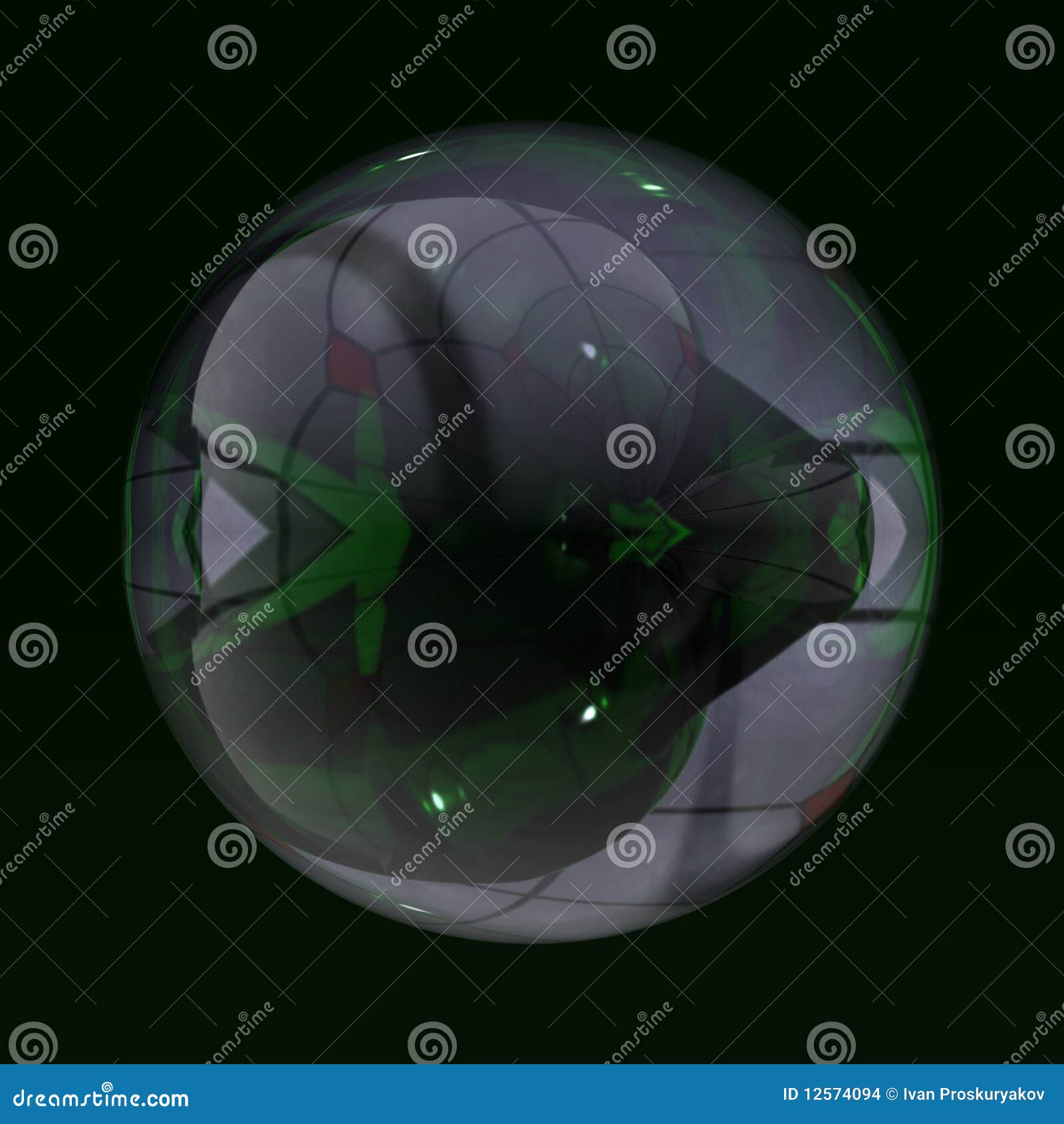 Sphere in the form of eye stock illustration. Illustration of ...