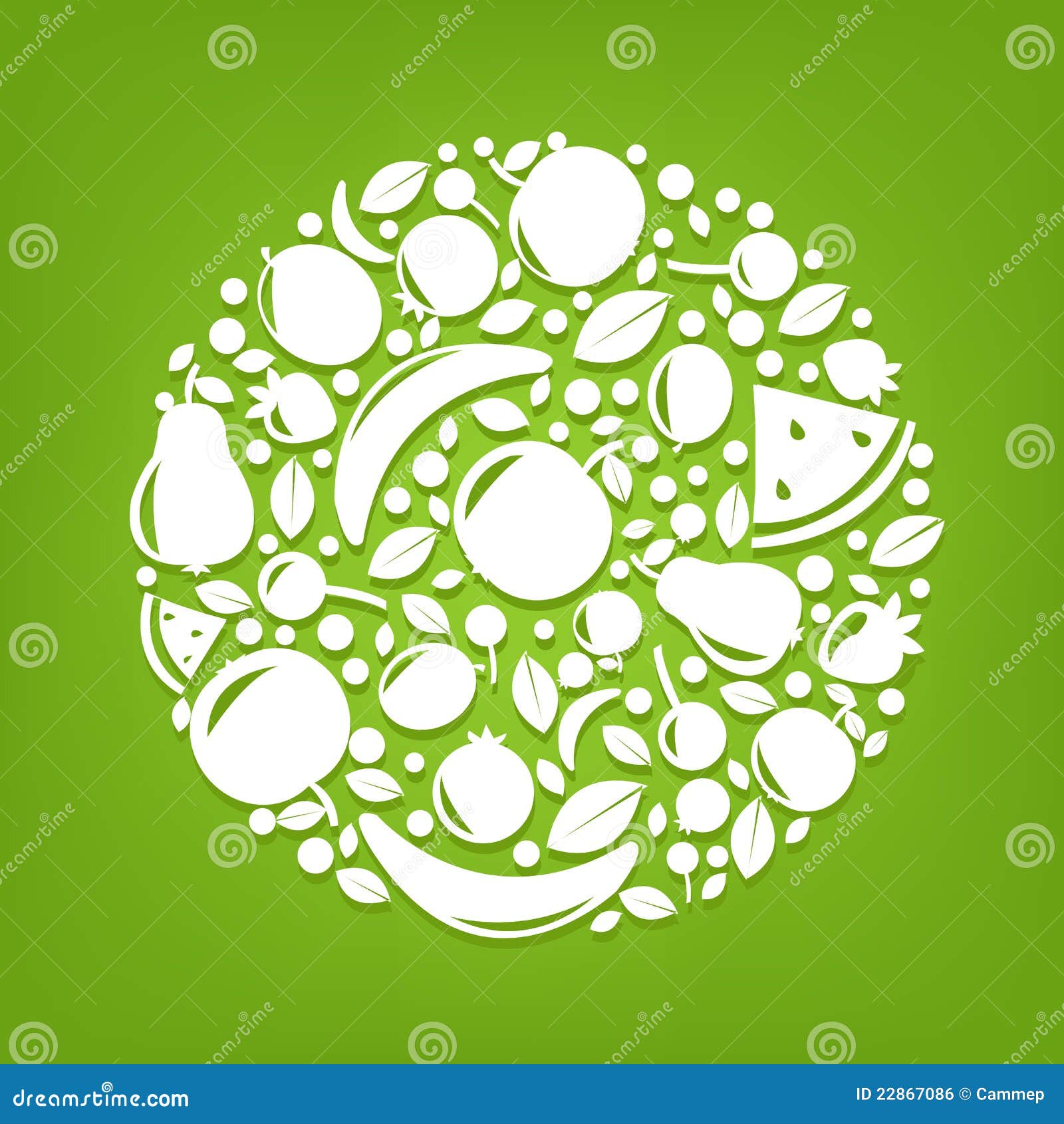 Sphere from Fruits stock vector. Illustration of food - 22867086