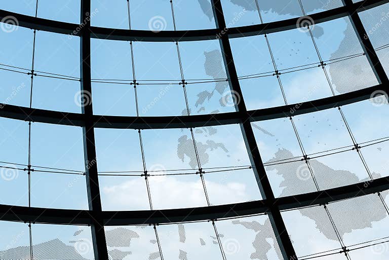 Sphere glass window frame stock image. Image of roof - 27121877