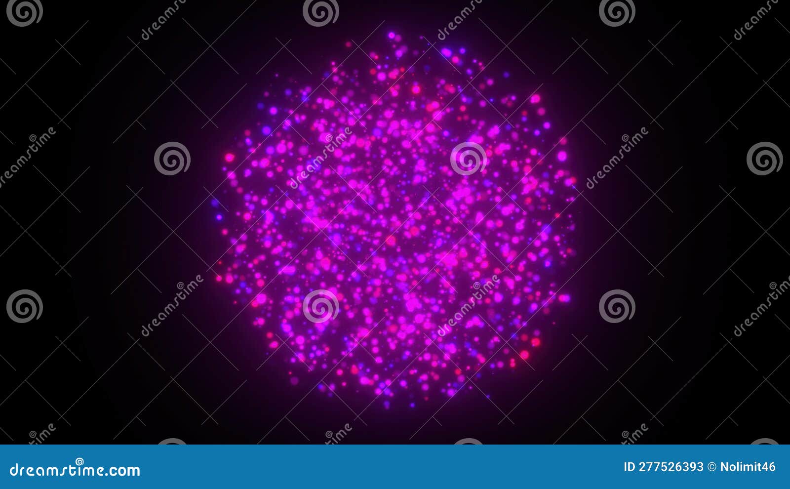 Sphere of Glowing Particles Stock Illustration - Illustration of line ...
