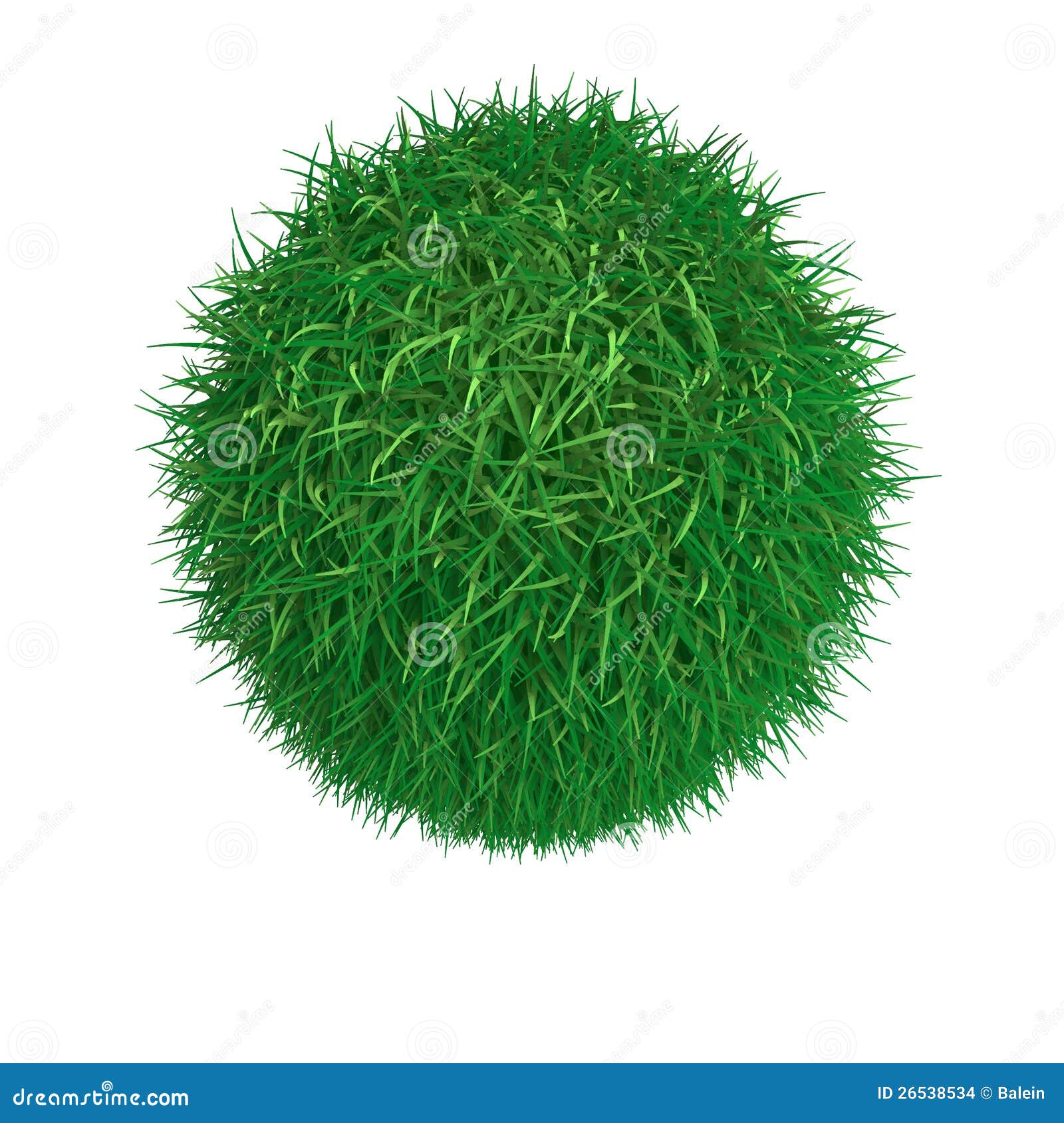 Sphere from green grass stock illustration. Illustration of circle ...