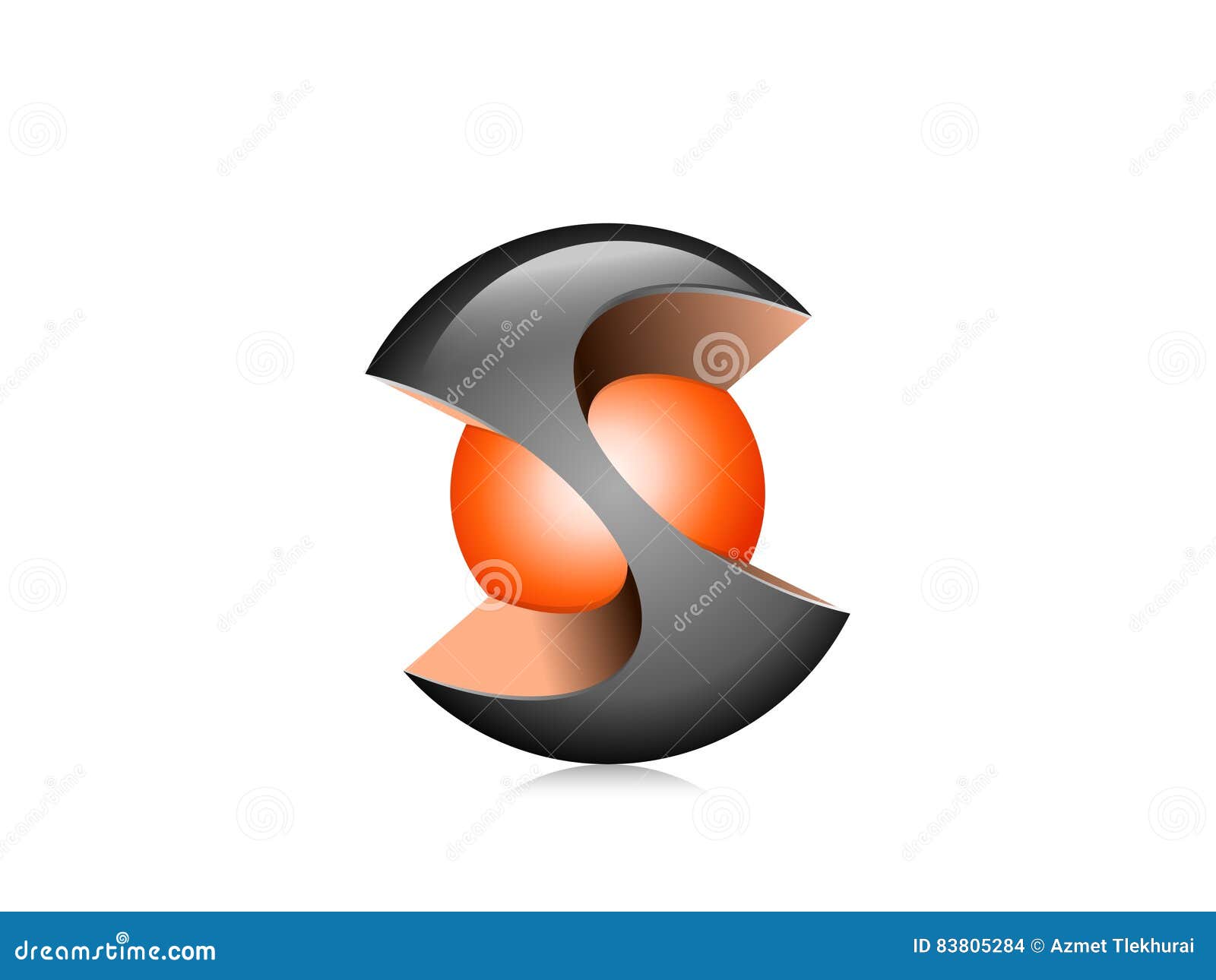 Sphere Icon stock vector. Illustration of figure, logo - 83805284