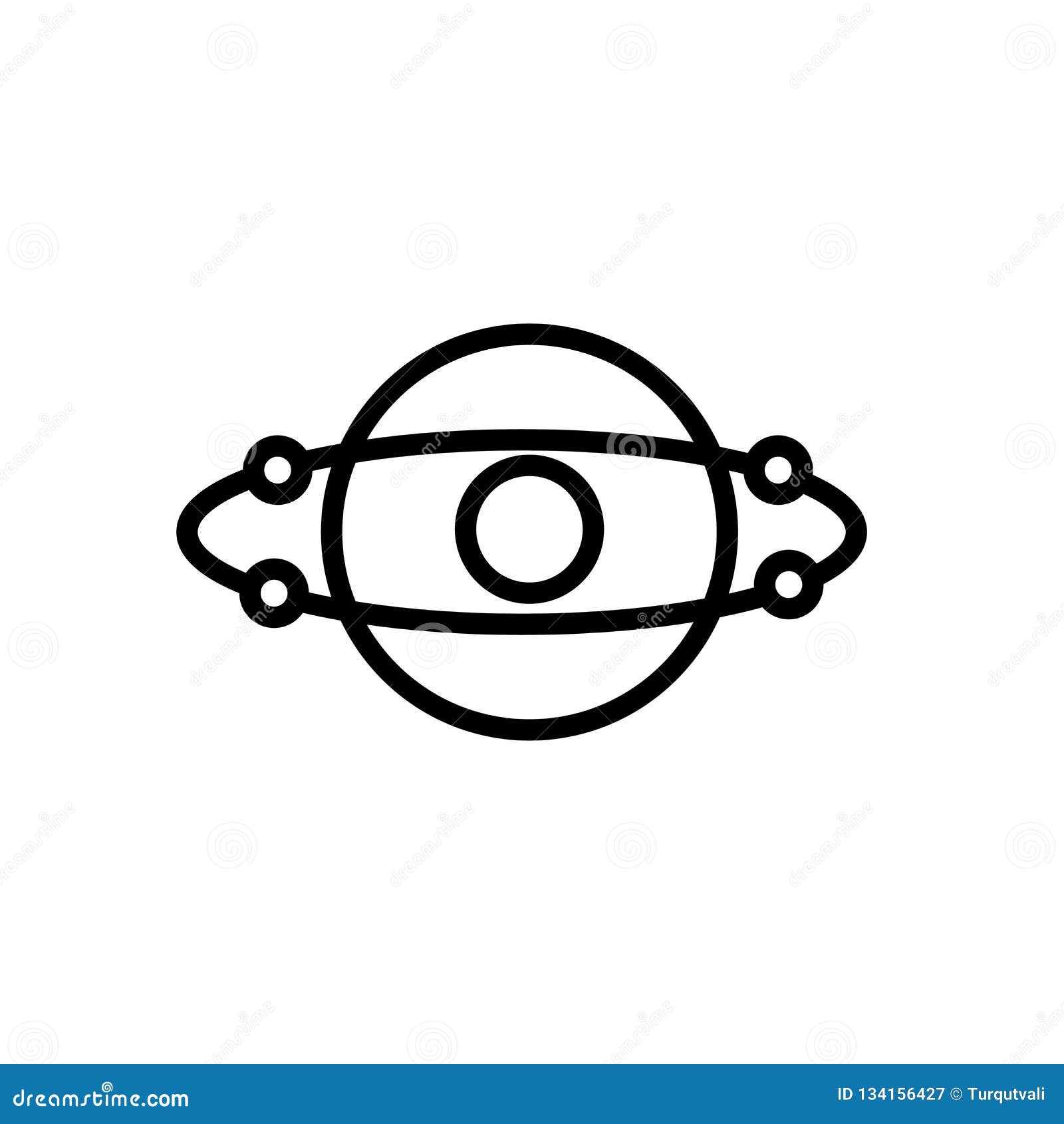 Sphere Icon Vector Isolated on White Background, Sphere Sign , Line and ...