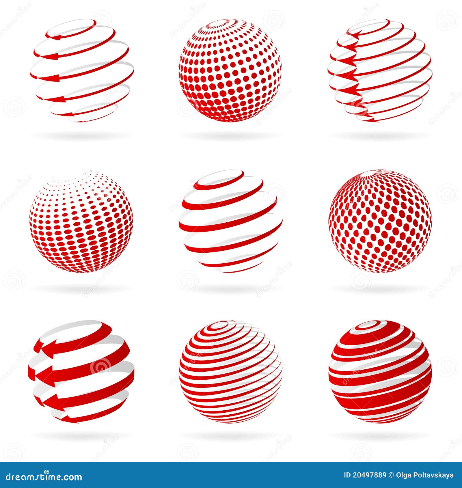 Sphere icons. stock vector. Illustration of dimensional - 20497889