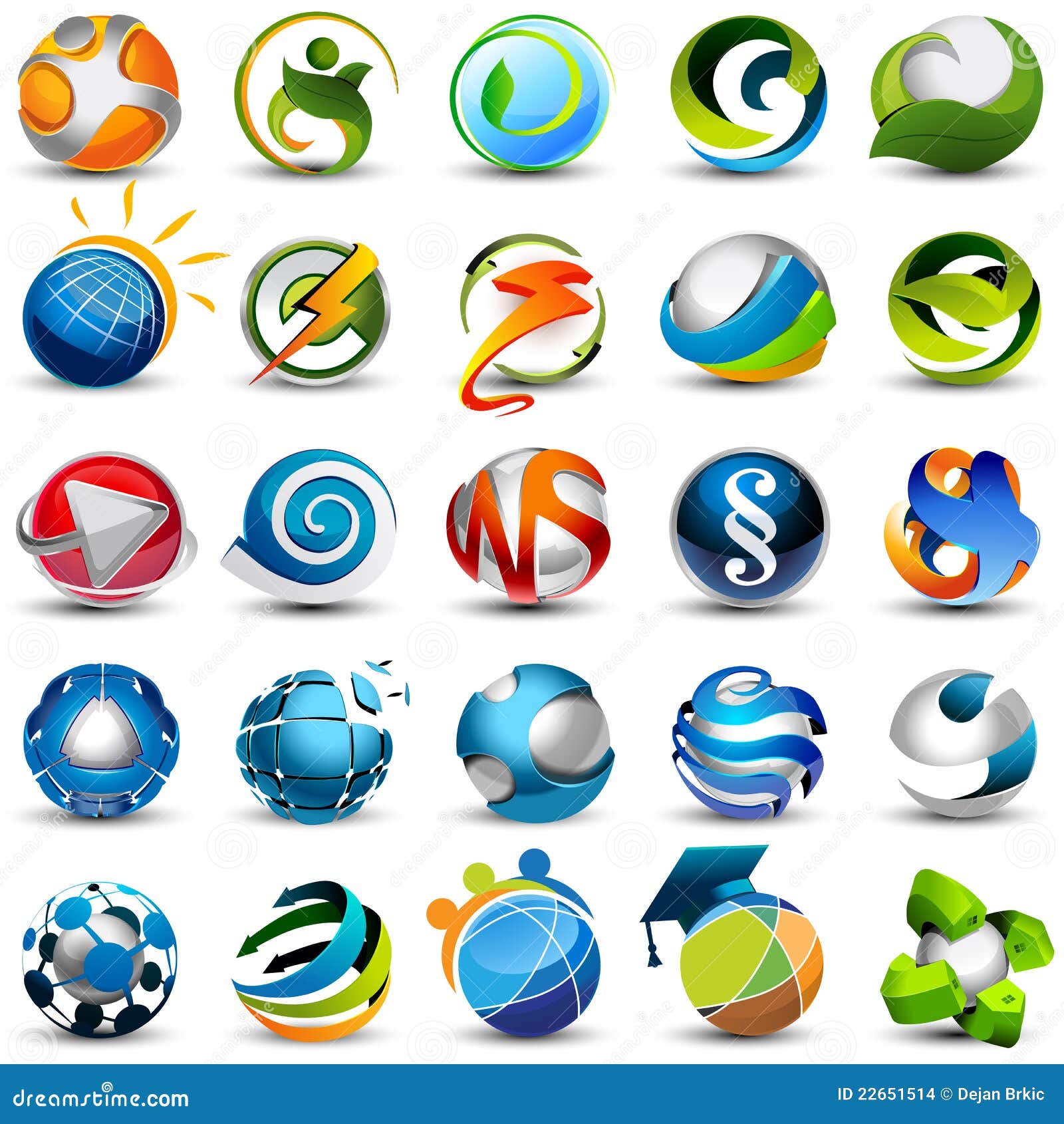 Sphere icons stock vector. Illustration of icon, global - 22651514
