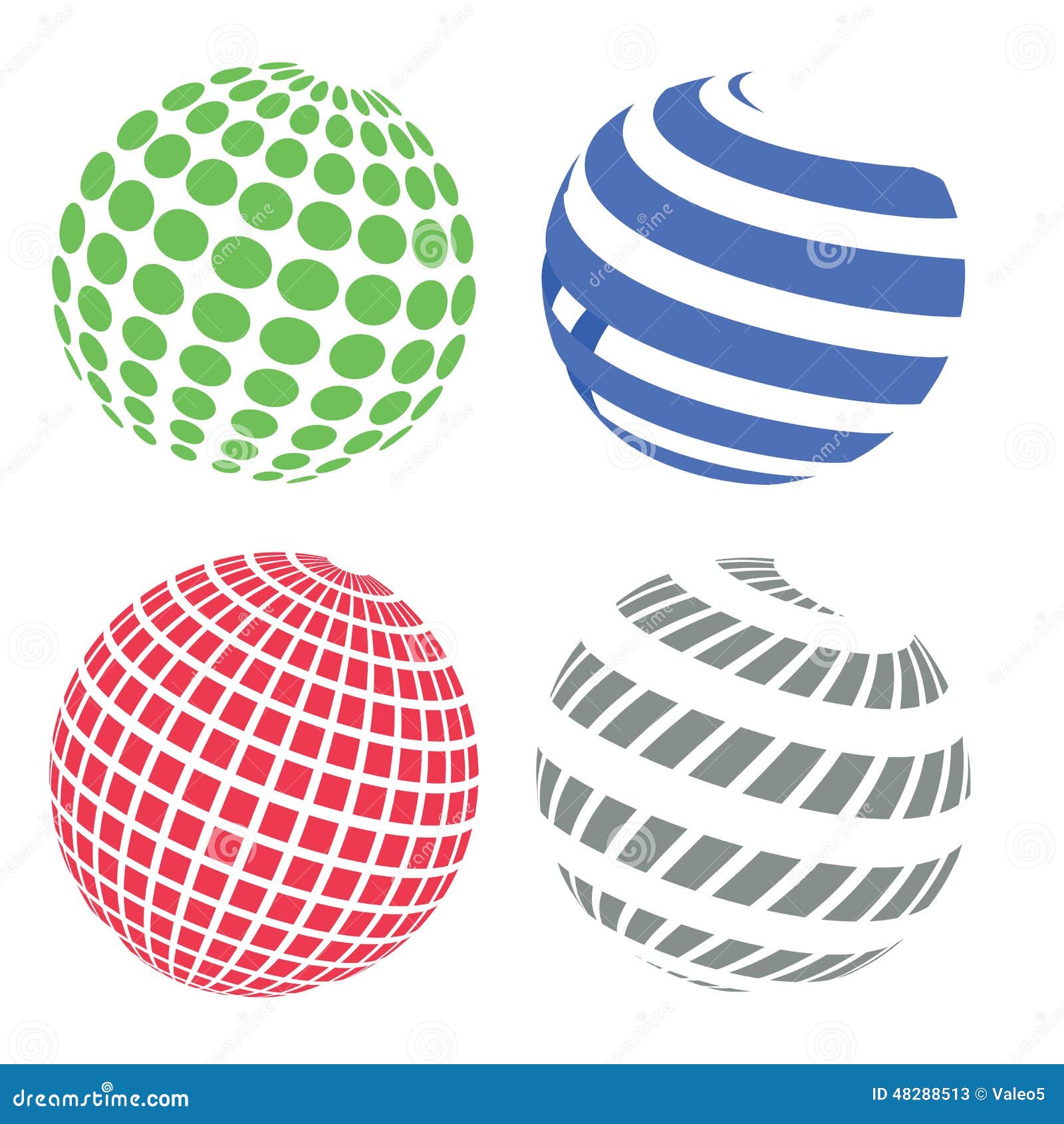 Sphere icons stock vector. Illustration of isolated, circle - 48288513