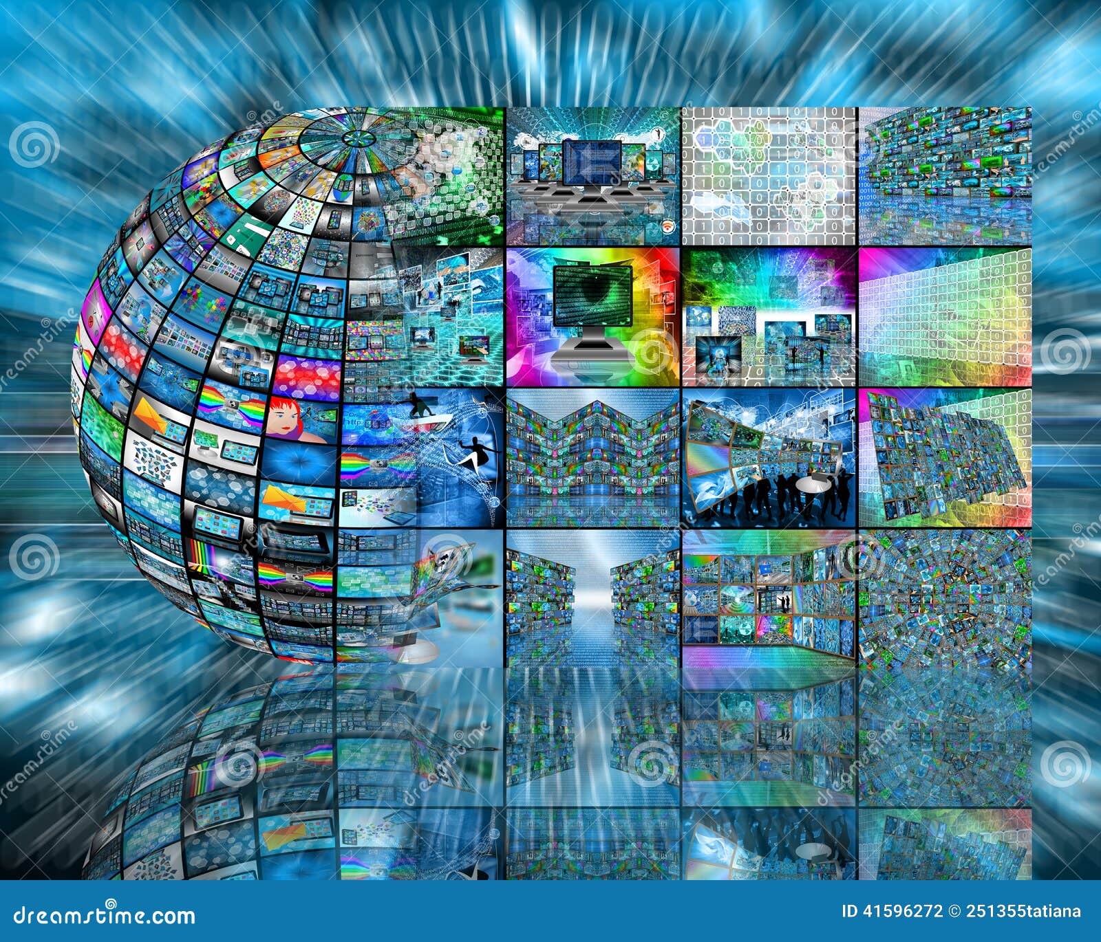 Sphere and internet stock illustration. Illustration of business - 41596272