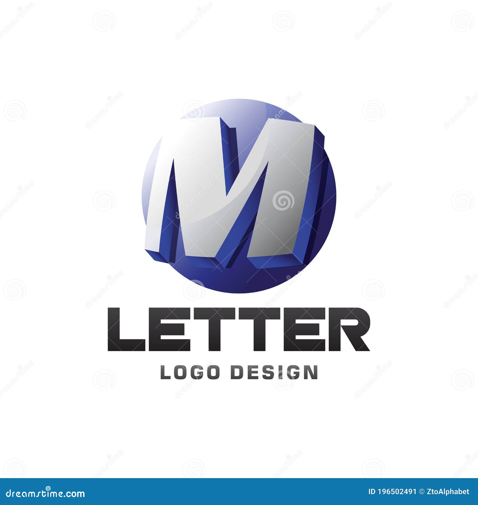Sphere Letter M Logo Templates Stock Vector - Illustration of identity ...