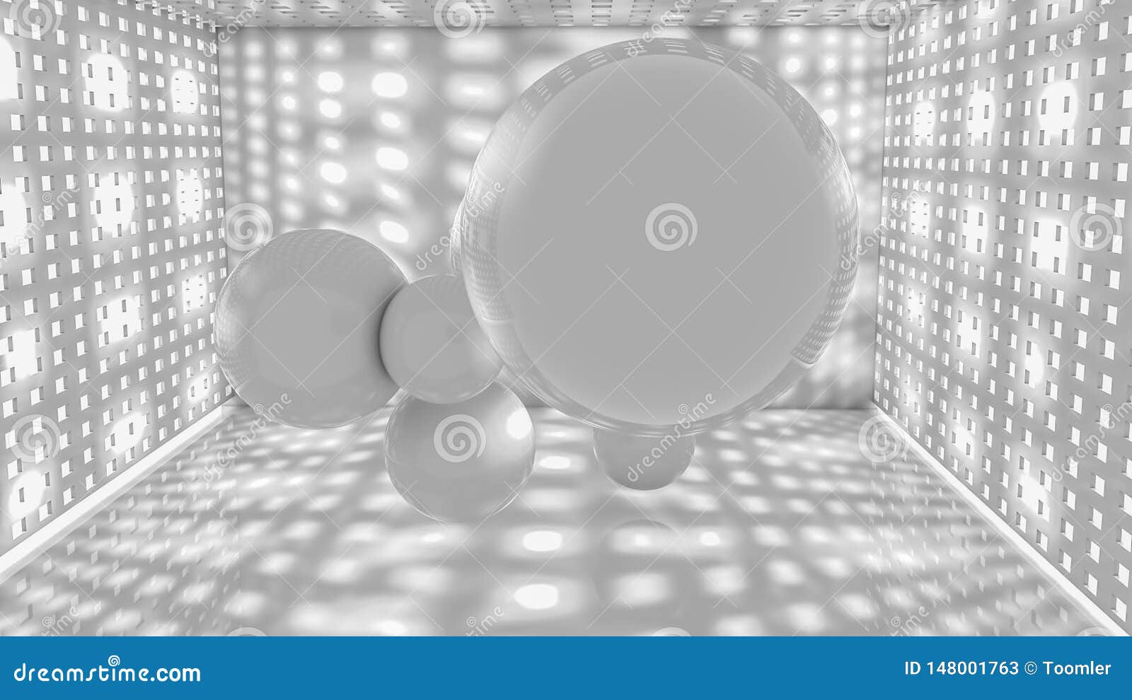 Sphere on a Light Gray. Three-dimensional Illustration. 3d Render Stock ...