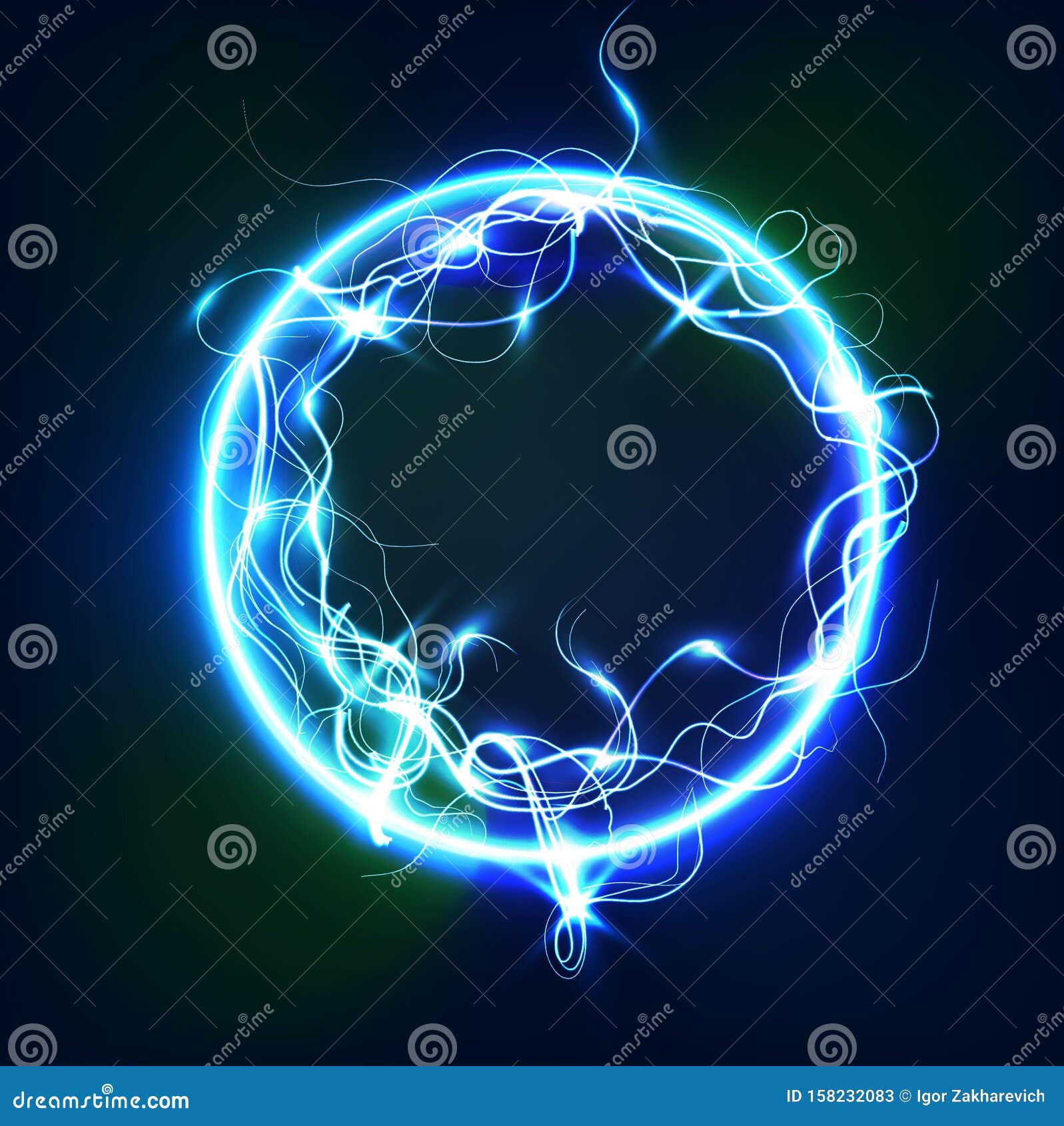 Sphere Lightning Light Background Multicolored Stock Image - Image of ...