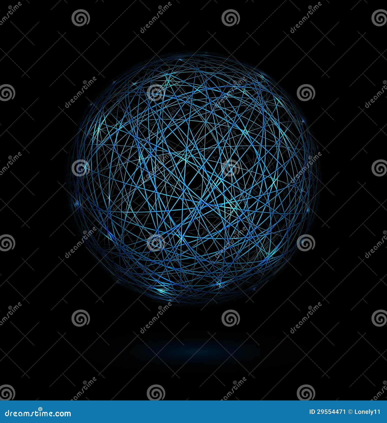 Sphere of lines stock vector. Illustration of sphere - 29554471
