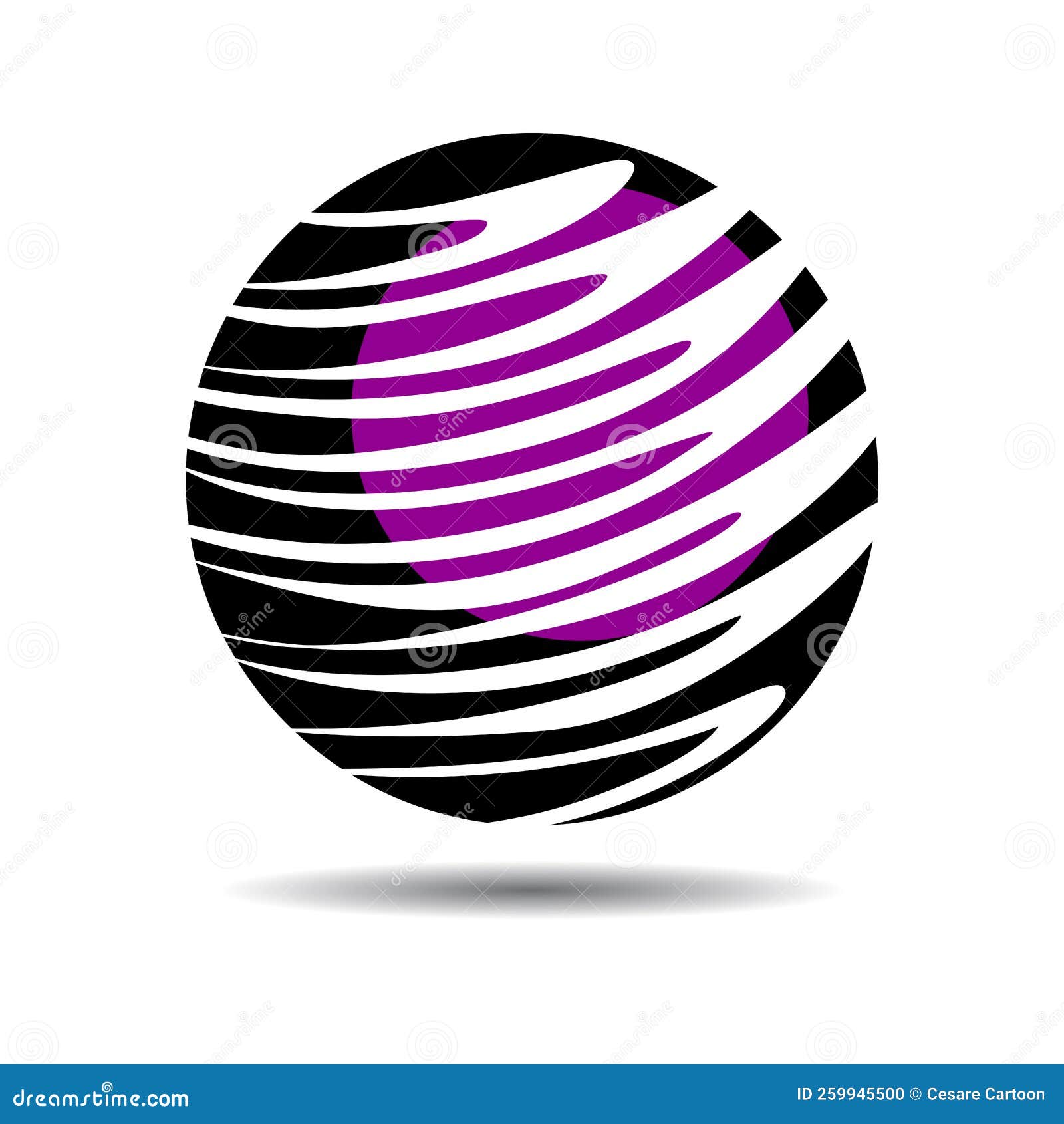 Sphere logo template stock vector. Illustration of branding - 259945500