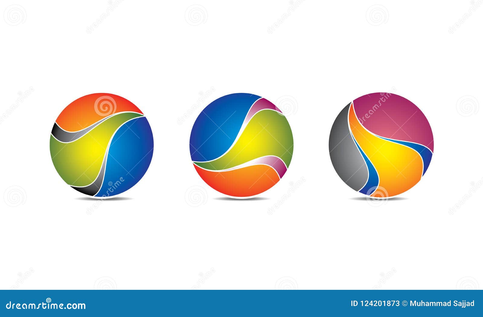 Creative Sphere Logo Template - Rounded Circular Logo Design - Abstract ...