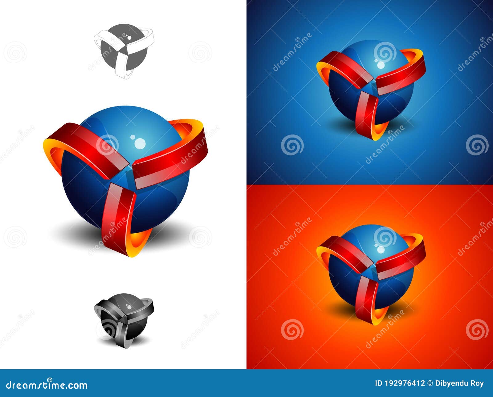 Sphere logo vector stock vector. Illustration of abstract - 192976412