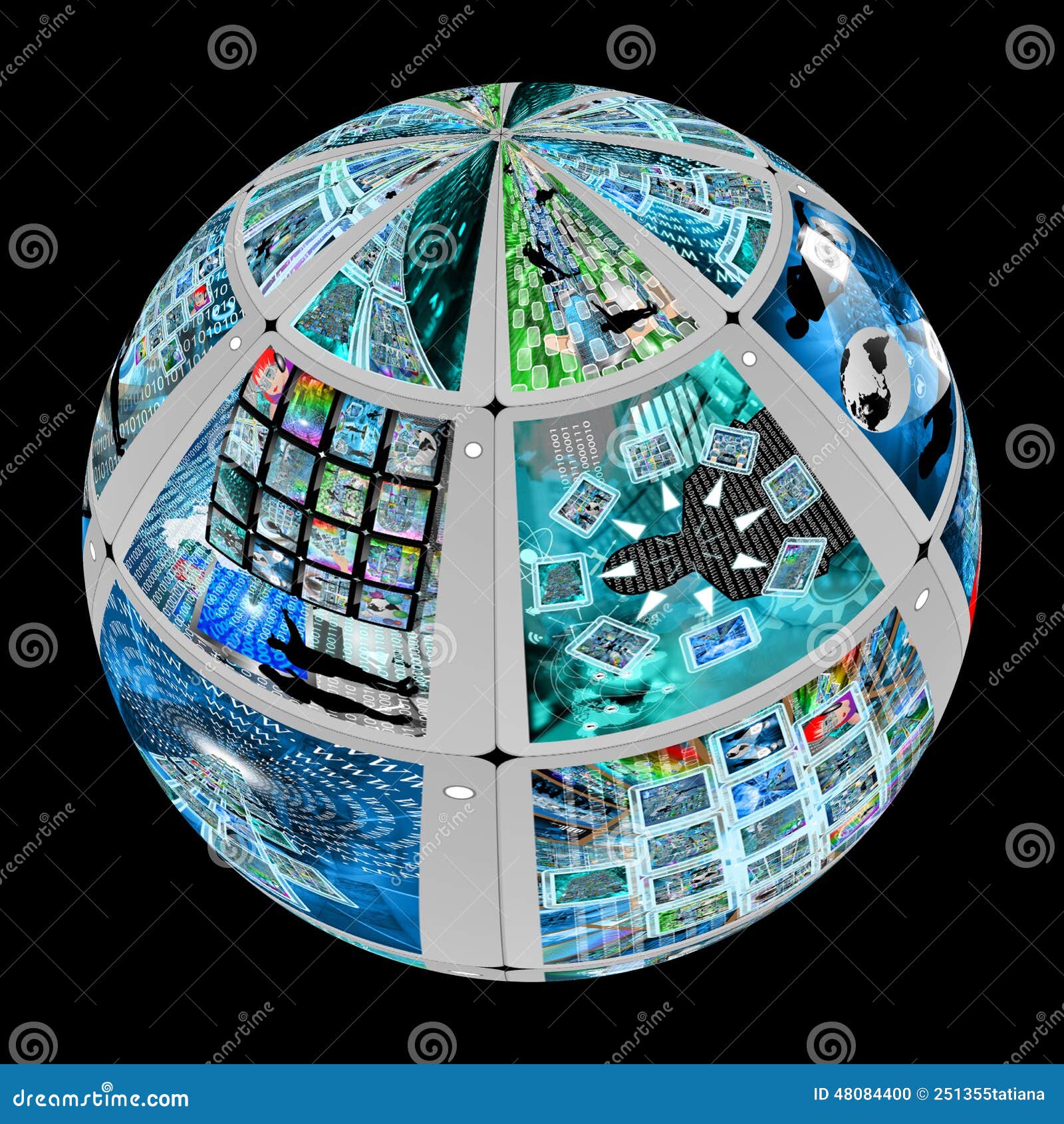 Sphere stock photo. Image of binary, broadcasting, business - 48084400