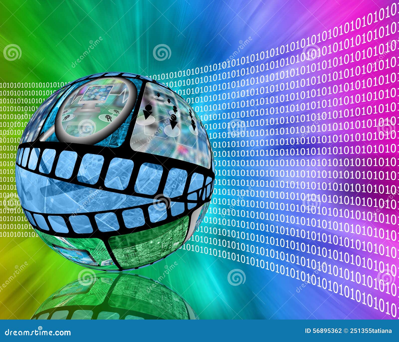 Sphere stock illustration. Illustration of display, monitor - 56895362