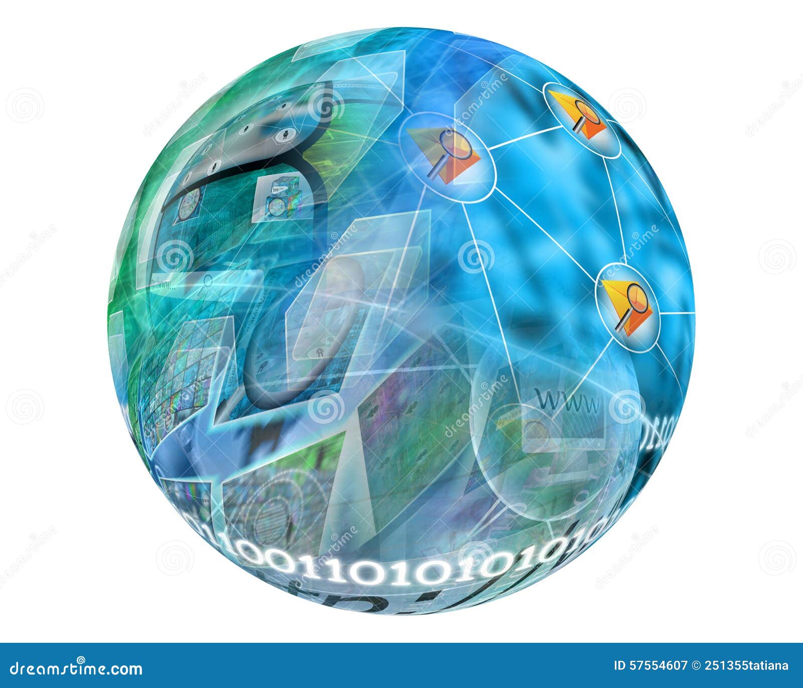 Sphere stock image. Image of communication, code, network - 57554607