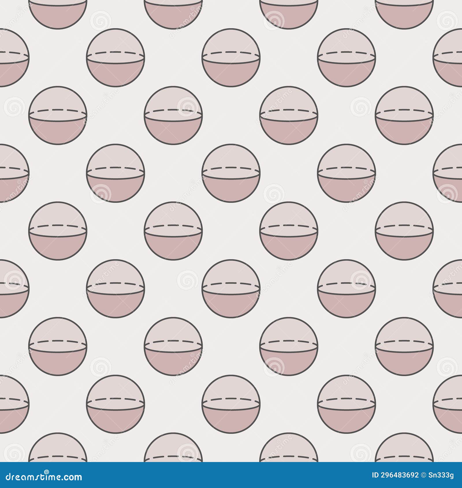Sphere Mathematics Figure Modern Seamless Pattern - Geometry Education ...