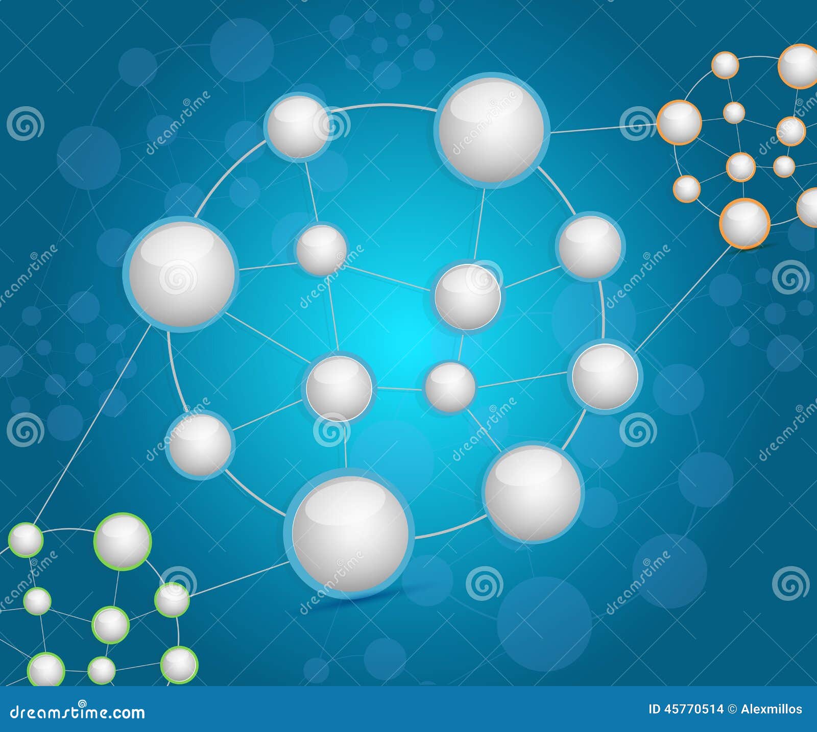 Sphere Network Diagram Illustration Stock Illustration - Illustration ...