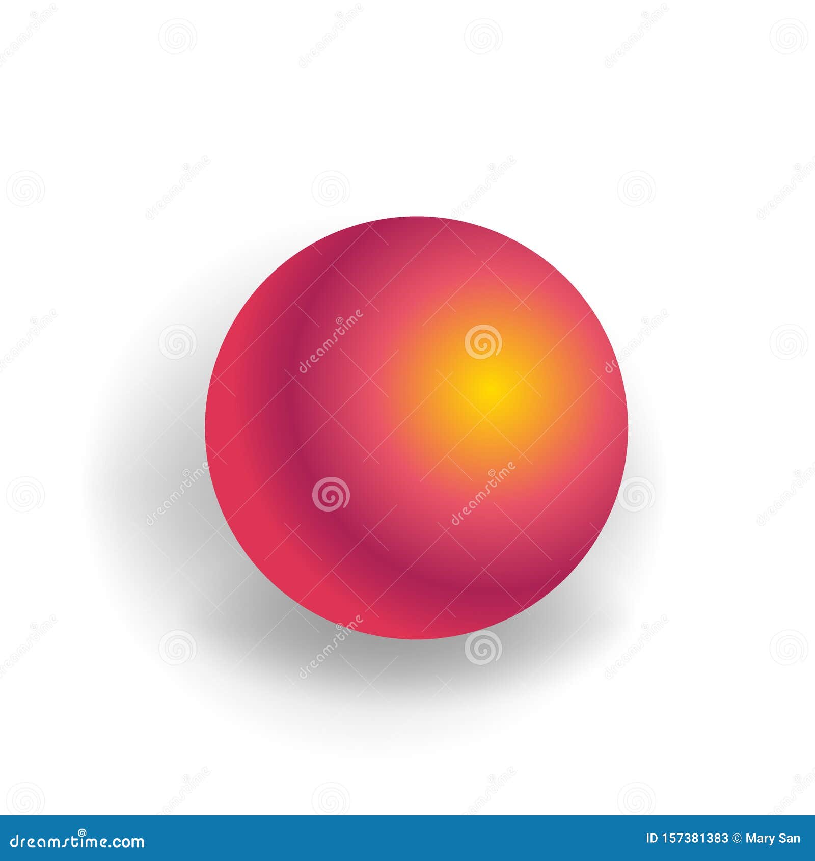 Sphere - One 3D Geometric Shape With Holographic Gradient Isolated On ...