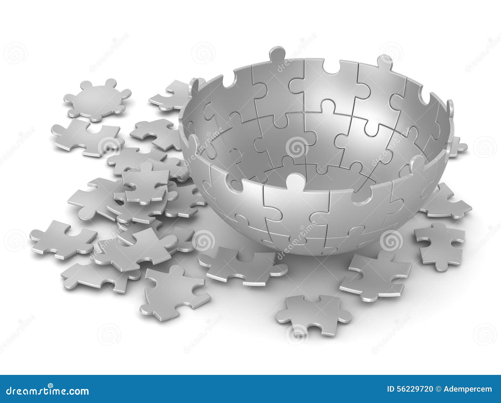 Sphere Puzzle stock illustration. Illustration of strategy - 56229720